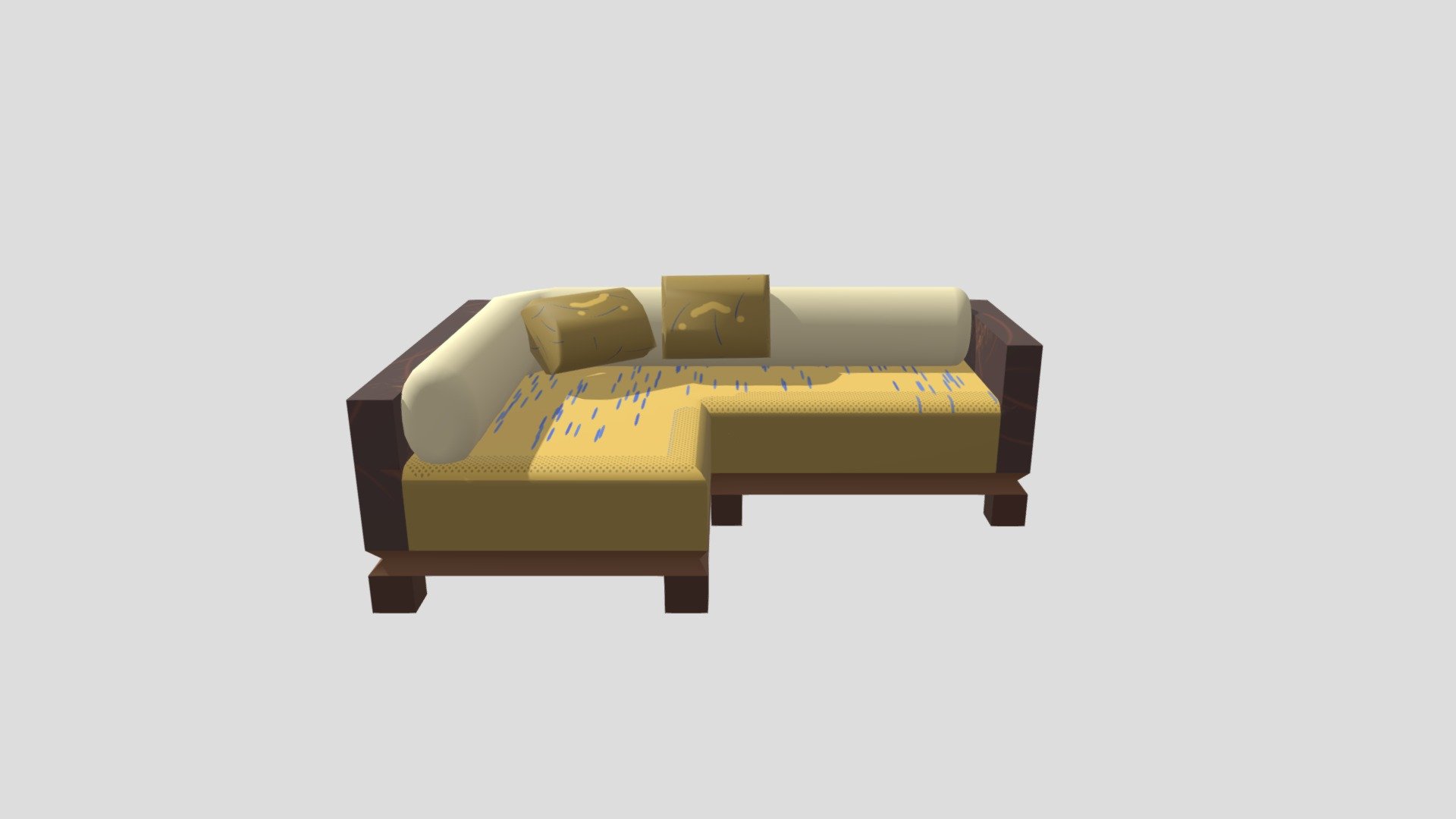 Low-poly Sofa - 3D model by leo.brigge [832bde9] - Sketchfab