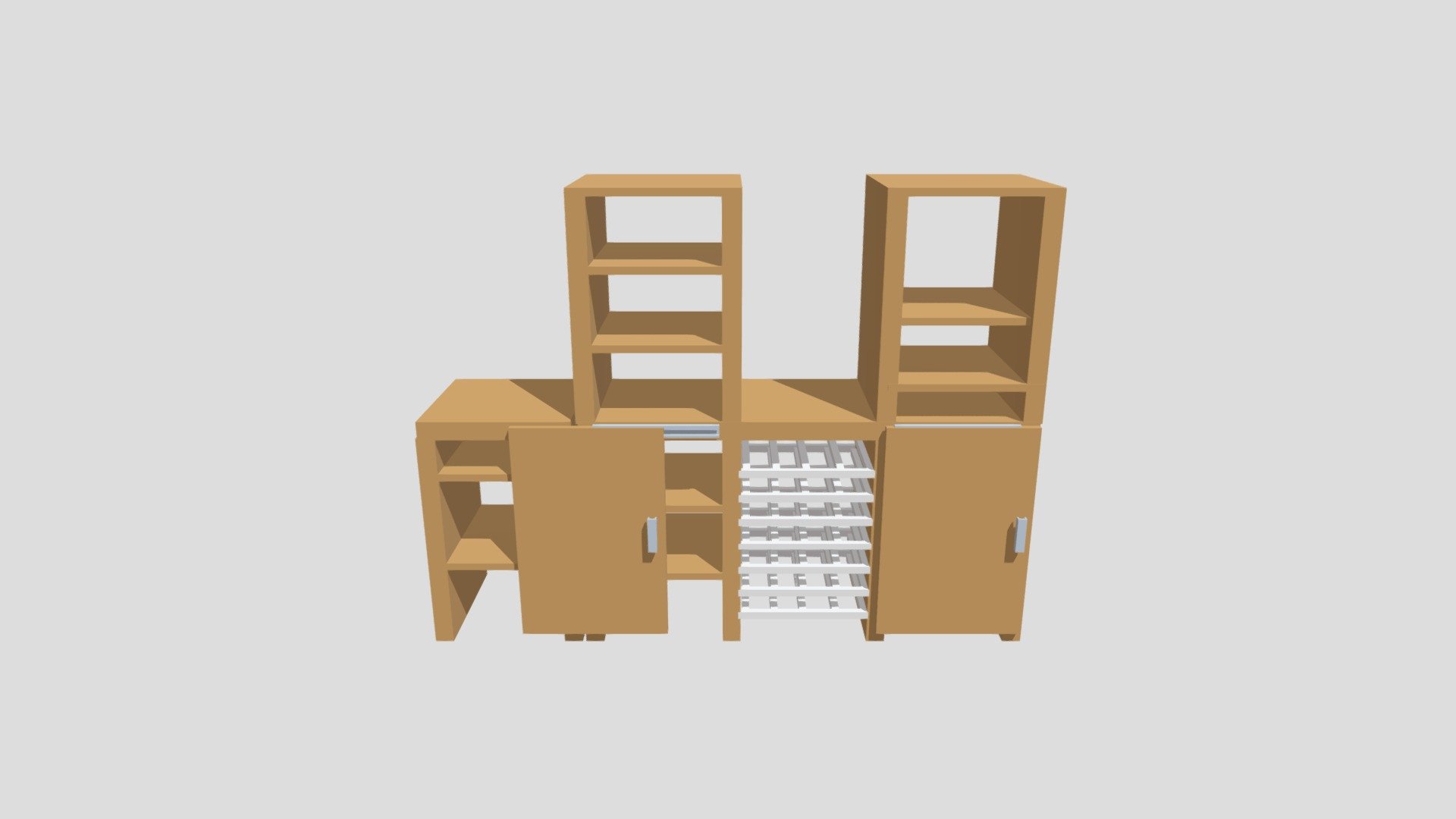 Living Room Piece With Drawers - Download Free 3D model by hunter.h ...