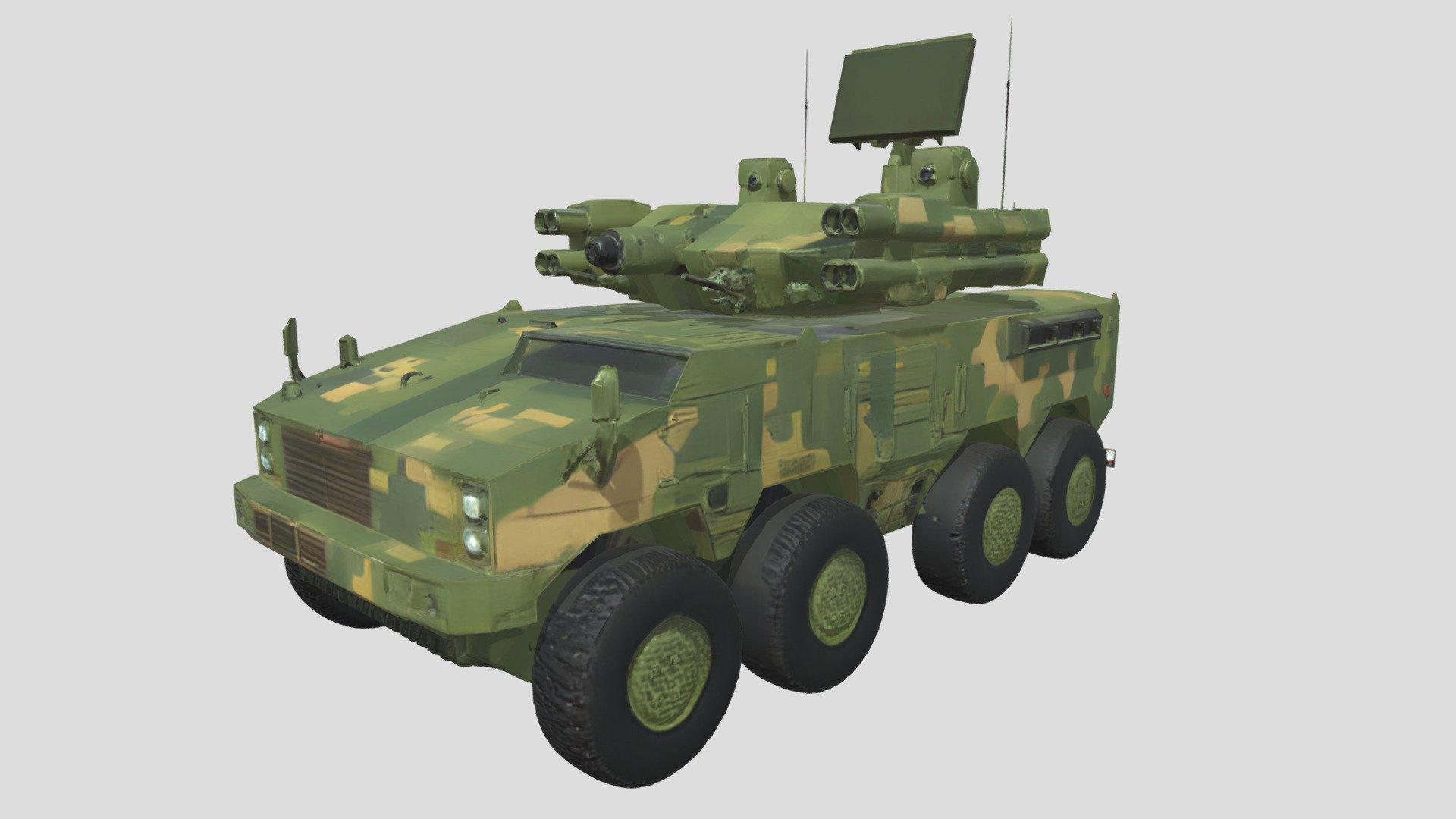 China Type 625 Anti-Aircraft Gun Missile System - Download Free 3D ...