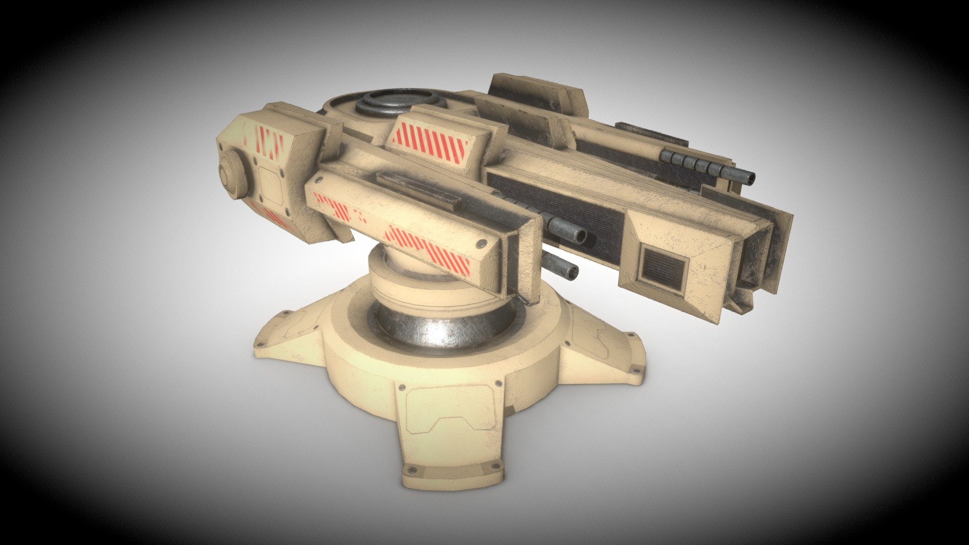 SciFi Turret 9 - Buy Royalty Free 3D model by Dexsoft Games (@dexsoft ...