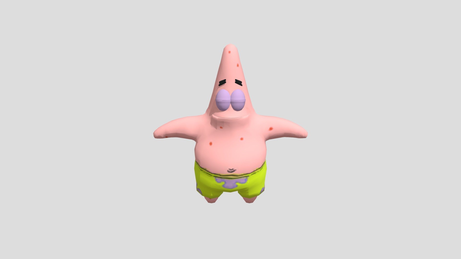 Wii - Sponge Bobs Truth Or Square - Patrick Star - 3D model by ...