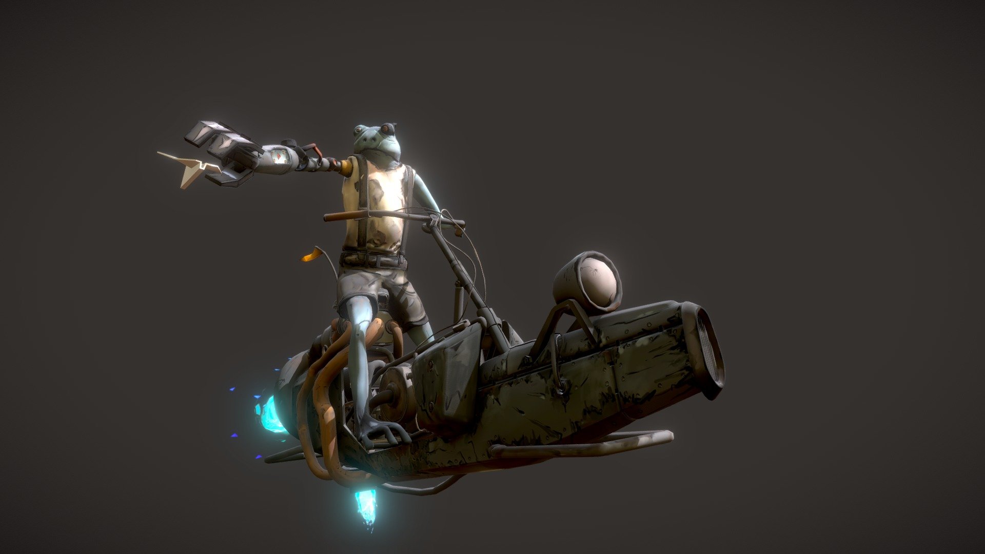 flying toad - 3D model by Klinepeter [833cb7a] - Sketchfab