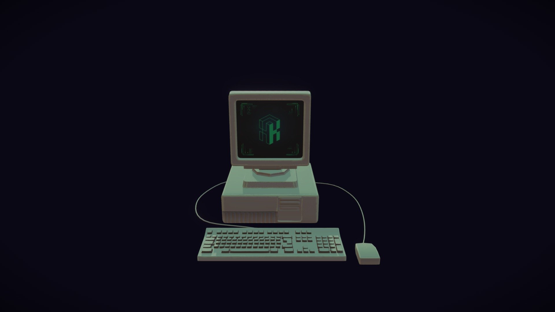 Old Futuristic Computer - Buy Royalty Free 3D model by KevinZechnas ...