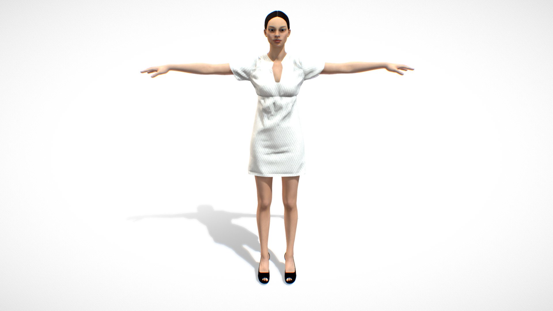 Girl Dress ( Rigged ) - Buy Royalty Free 3D model by Lucid Dreams (FAB ...
