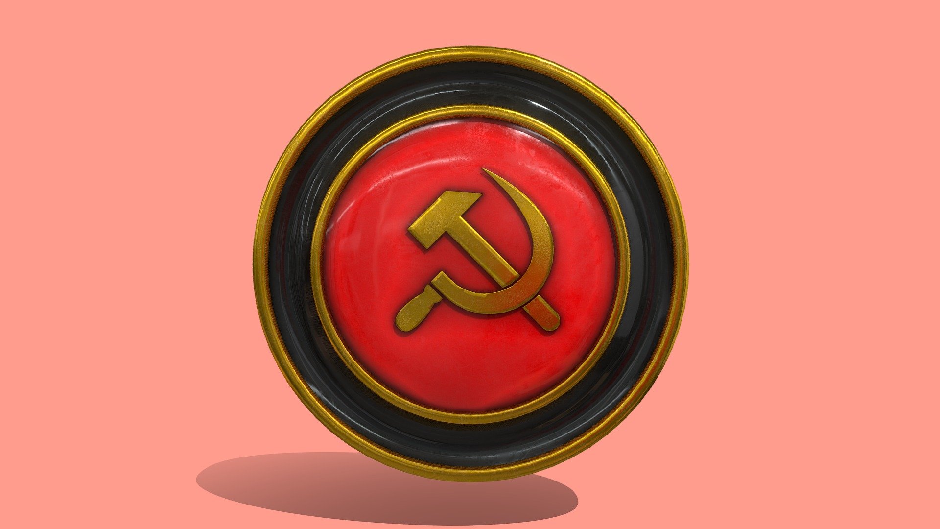 Communist Badge - 3D model by AnshiNoWara NG+ (@Anshinowara2) [833fe43 ...