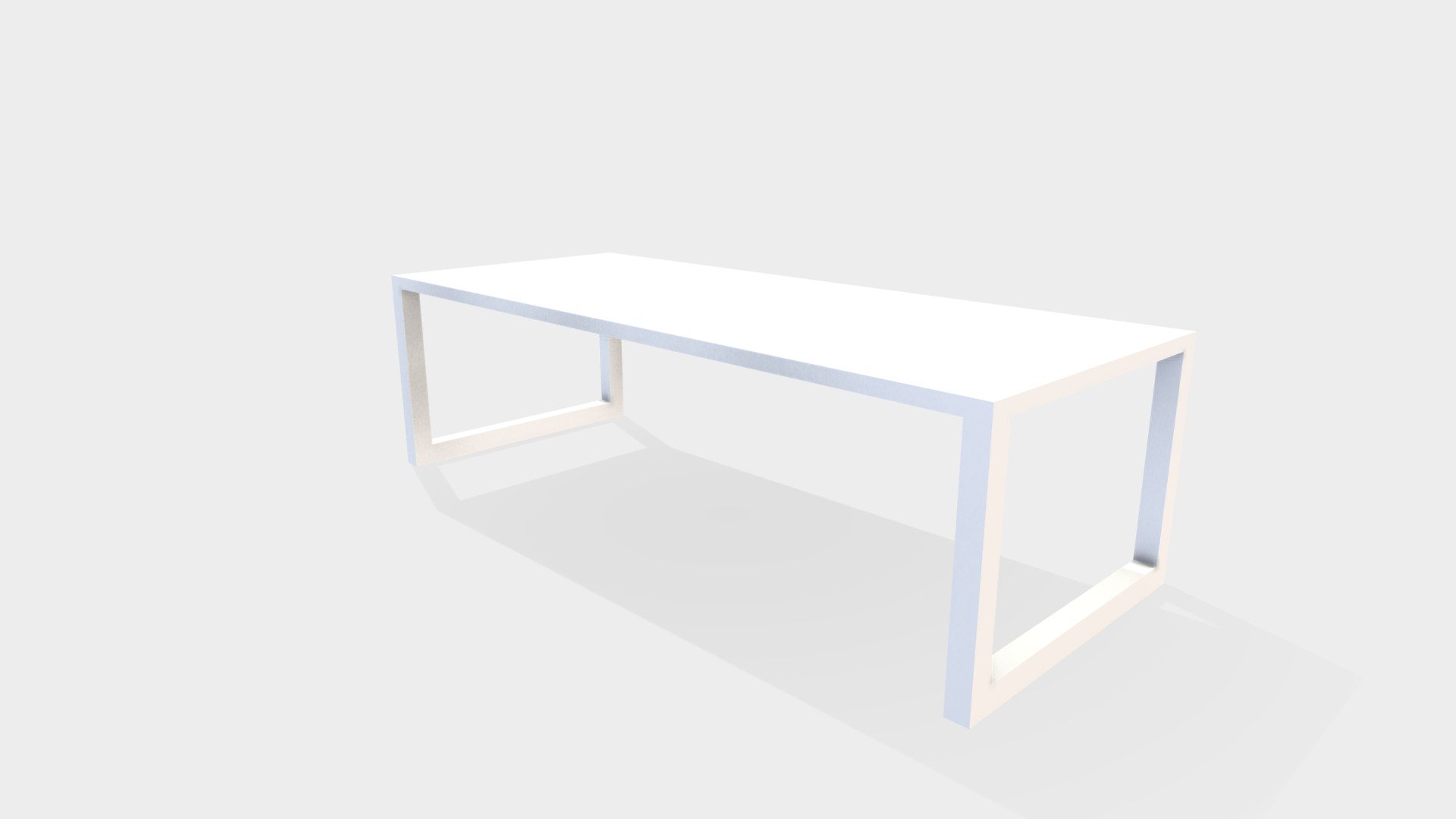 Modern Shiny White Table - Buy Royalty Free 3D model by 3dia [833fe88 ...