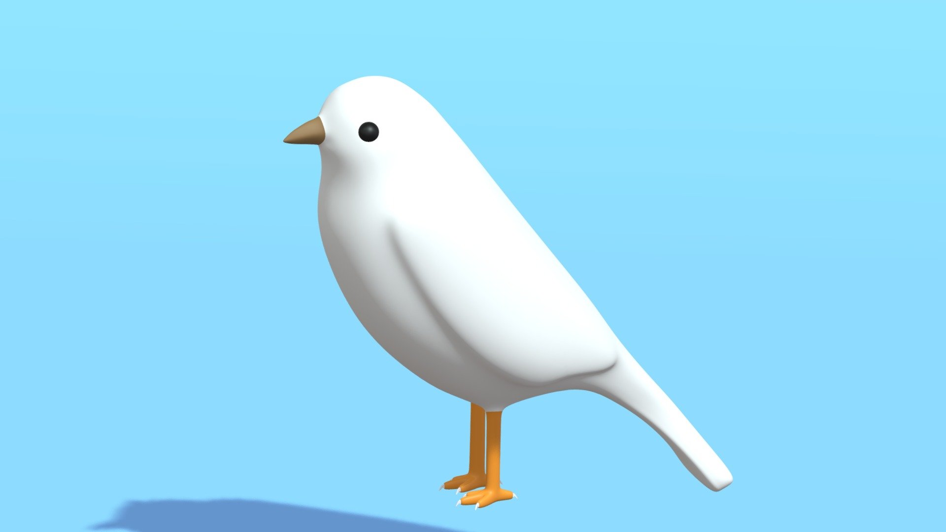 Cartoon Cute Bird Sparrow - Buy Royalty Free 3D model by Philip Storm ...