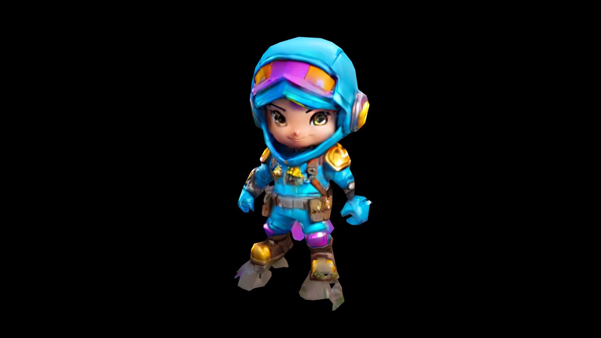 Violet Stardust The Space Doll Cartoon Light Pur - Download Free 3D ...