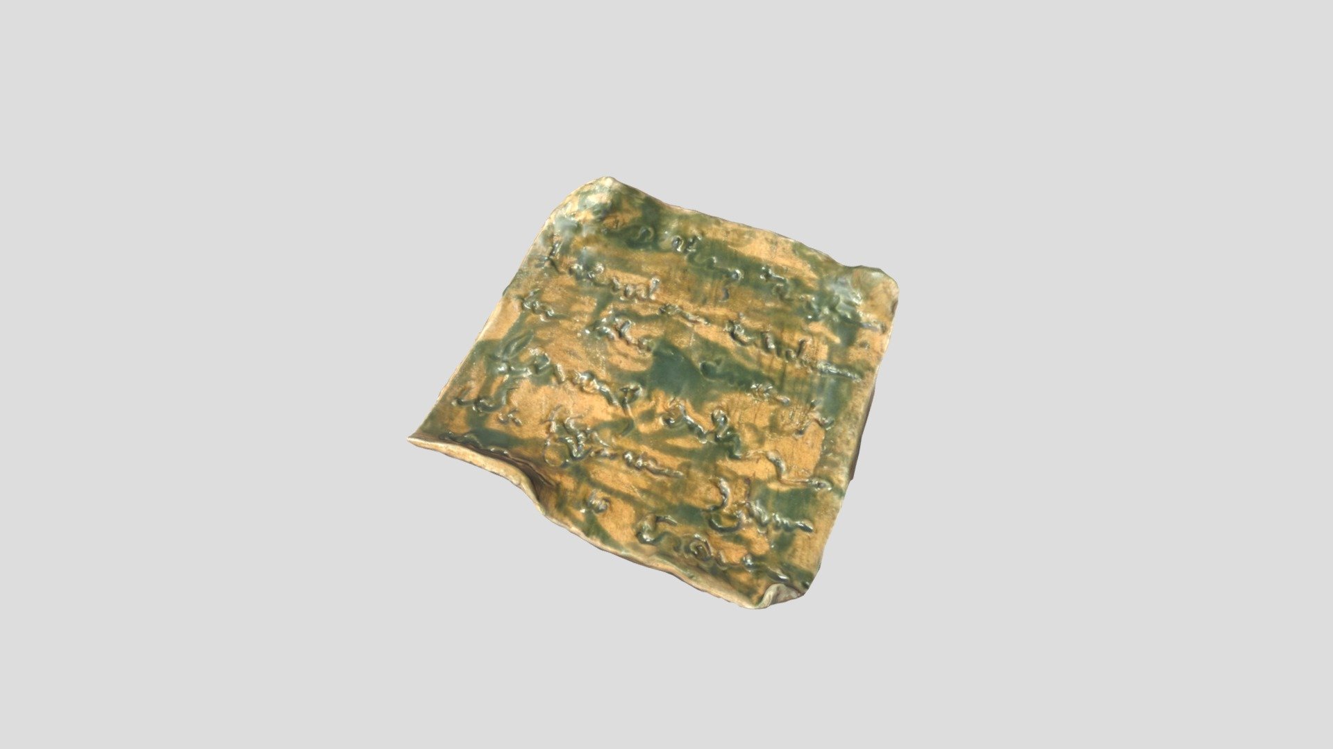 Clay Tablet 1, Glazed. 2024. Participants 8 - Download Free 3D model by ...