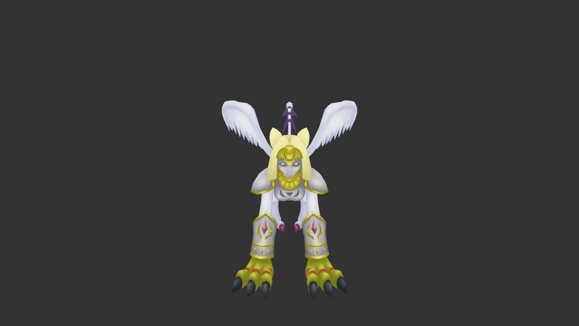 PC Computer - Digimon Masters - Nefertimon - 3D model by IM (@Ismael ...