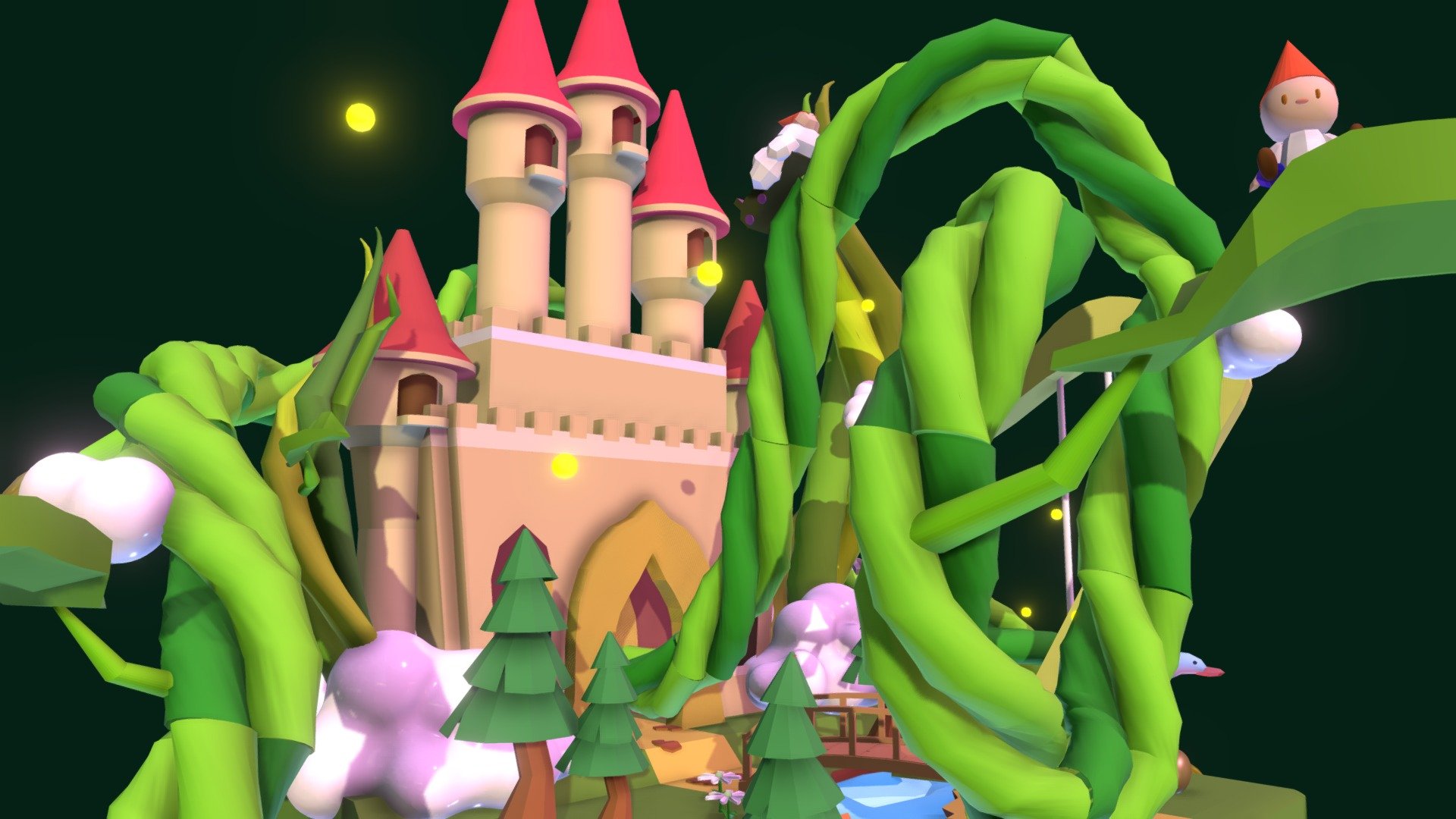 Efteling Sjaki and the Beanstalk - 3D model by fangiez [834b9d0] - Sketchfab