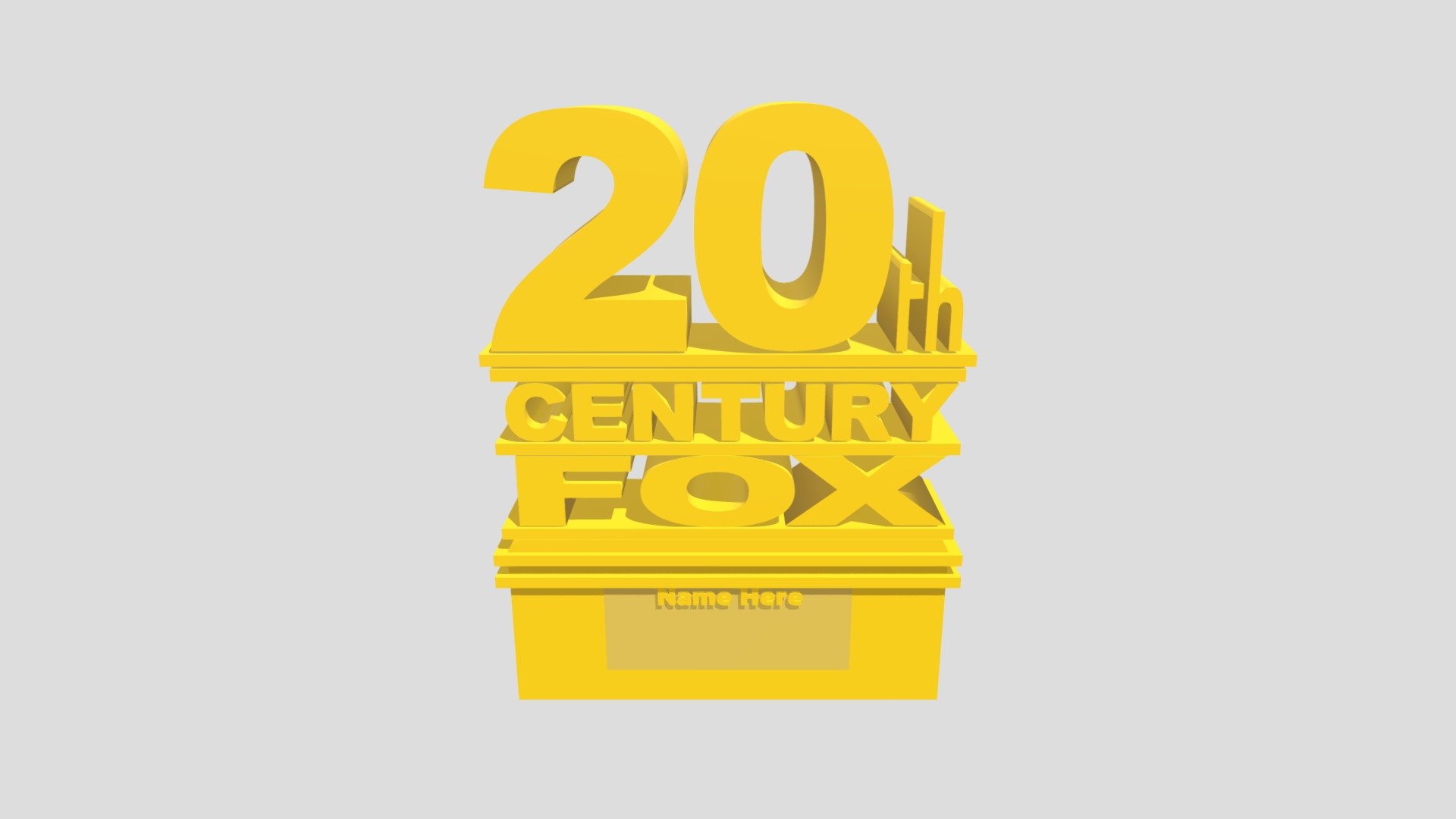 20th Century Fox 3D Print Thing - Download Free 3D model by ...