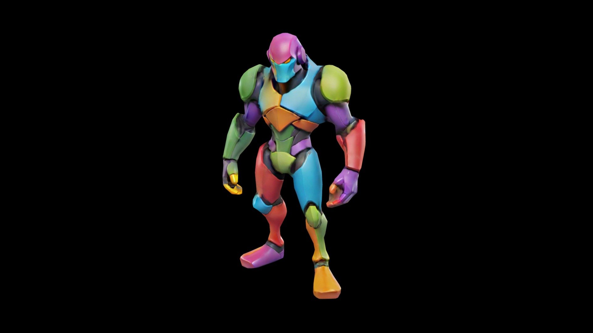 The image features a colorful action figure with - Download Free 3D ...