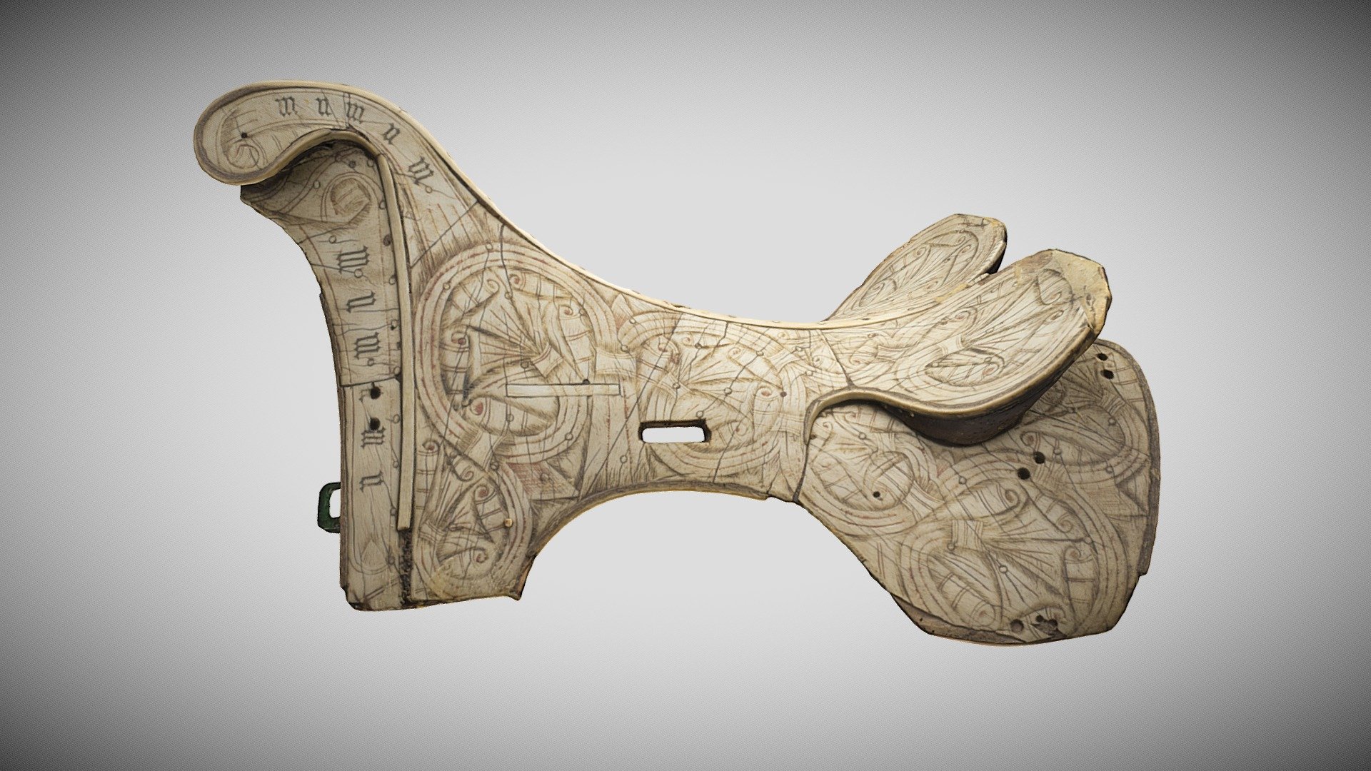 Late Medieval Bone Saddle, Glasgow Museums - 3D model by Research ...