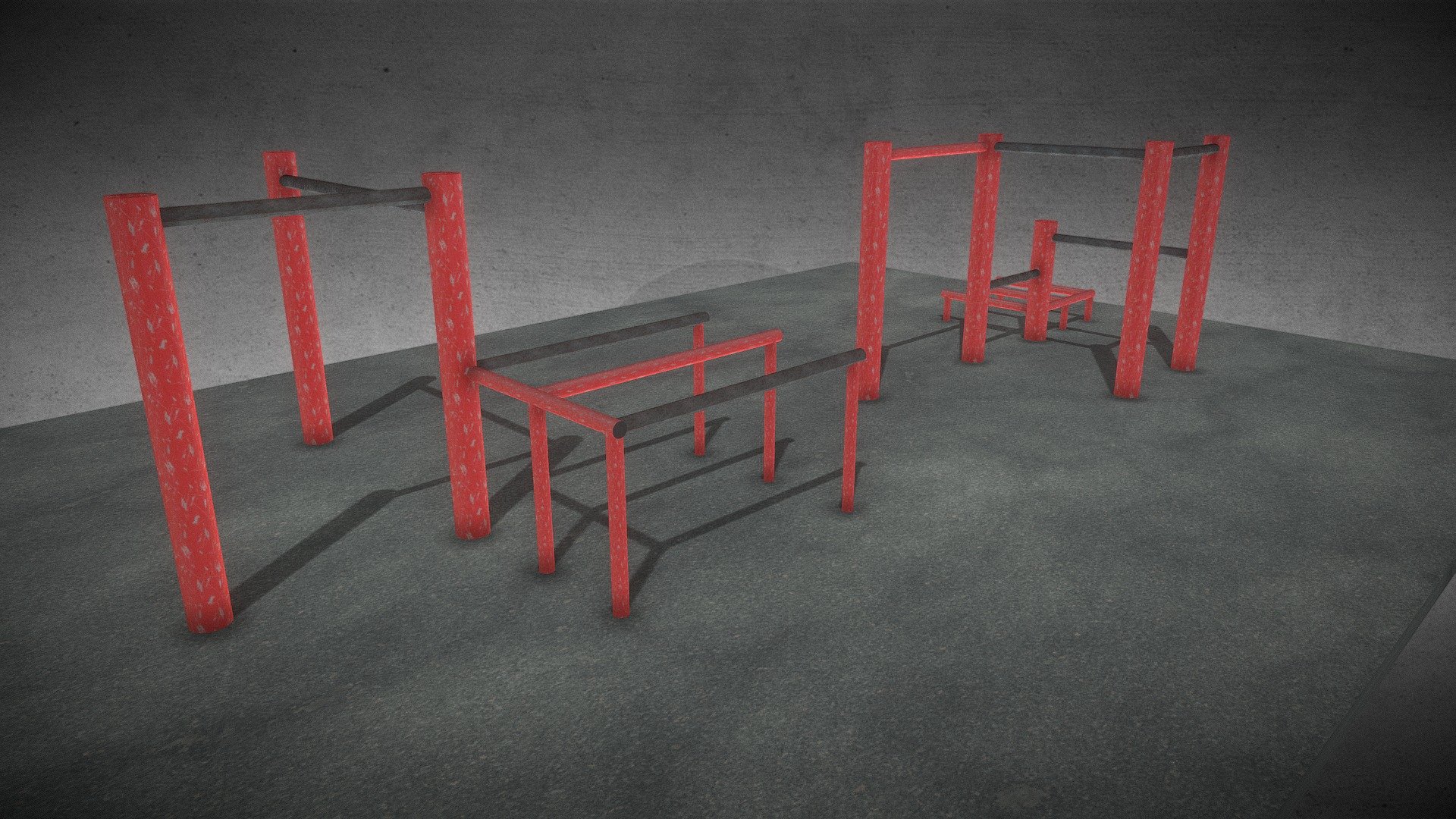Street Workout Park/Parque De Calistenia - Download Free 3D model by ...
