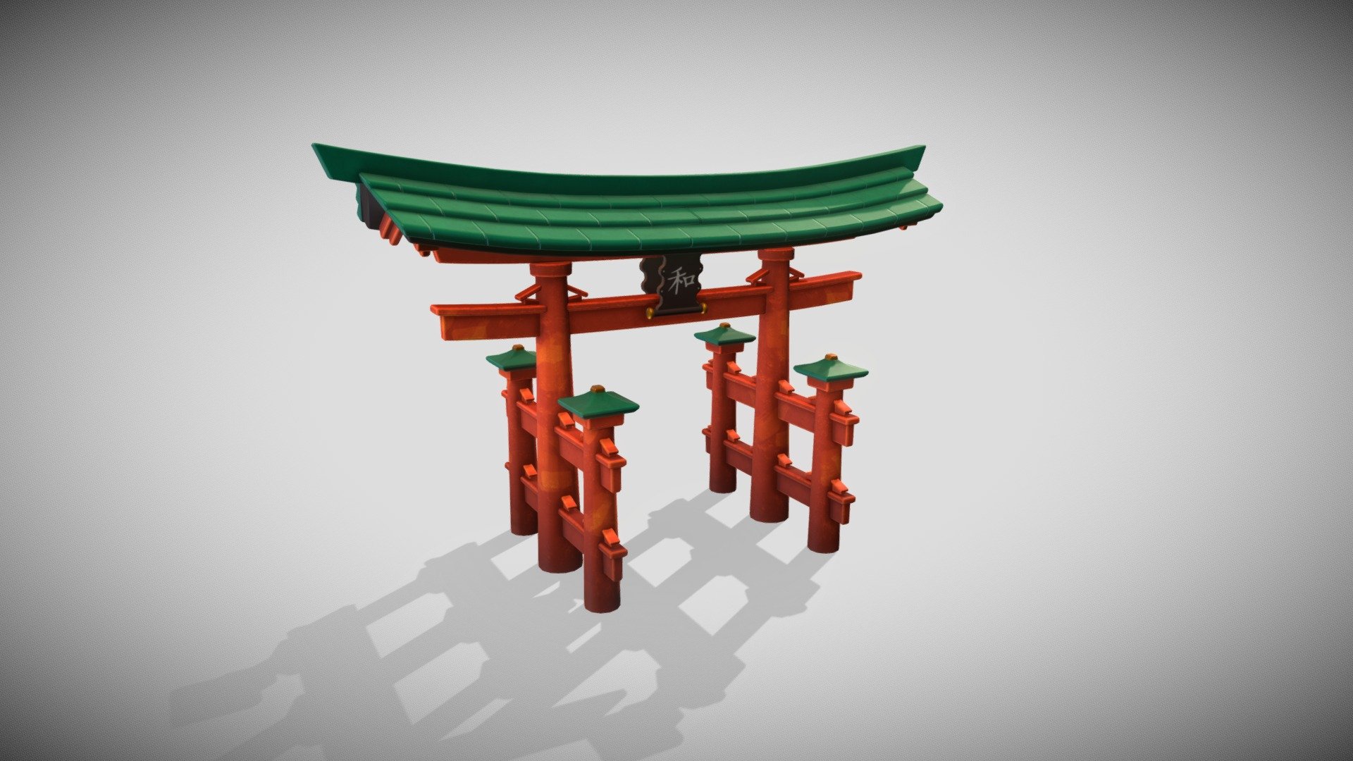 Torii Gate - 3D model by NthDegree [8356f5a] - Sketchfab