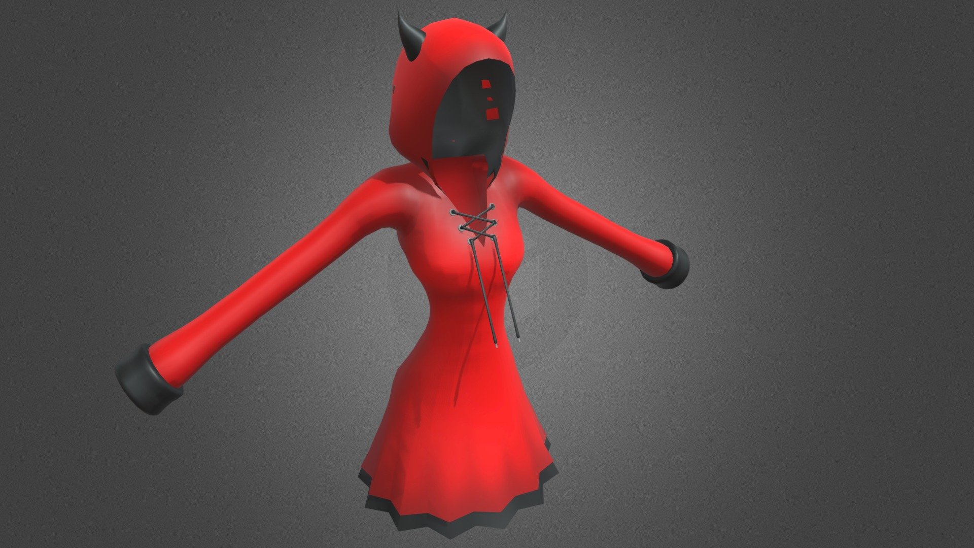 Demon Hoodie - 3D model by Ali 3D (@ali3dexpress) [8357bca] - Sketchfab