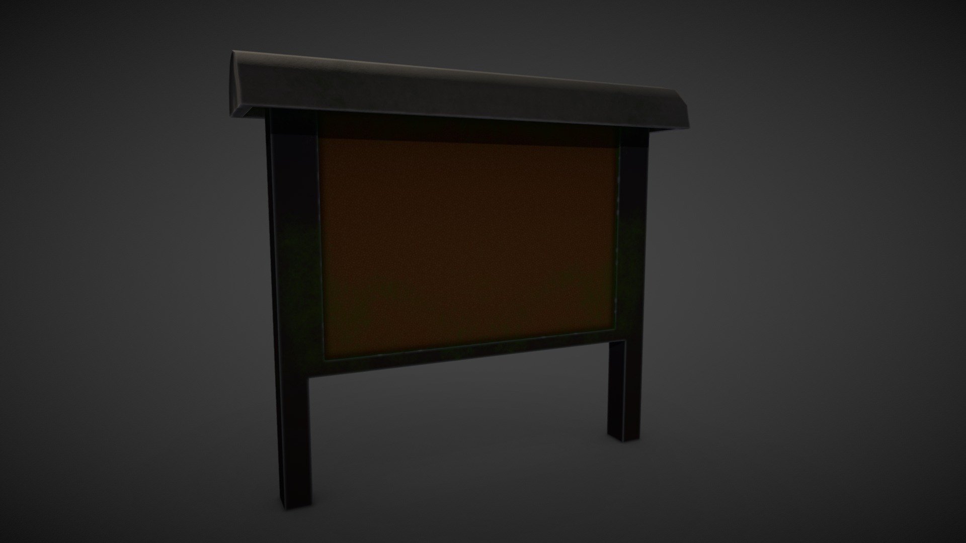 Overgrown Train Station - Notice Board - Download Free 3D model by ...