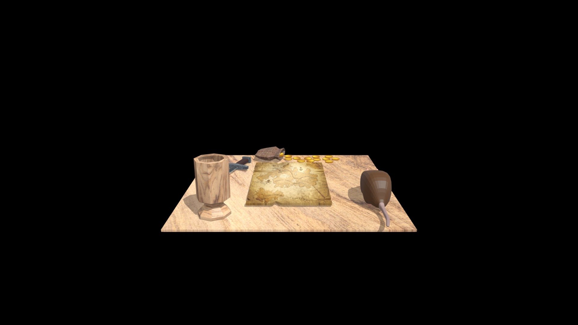 The Pirate Table - Download Free 3D model by relius.tp [83593b1 ...