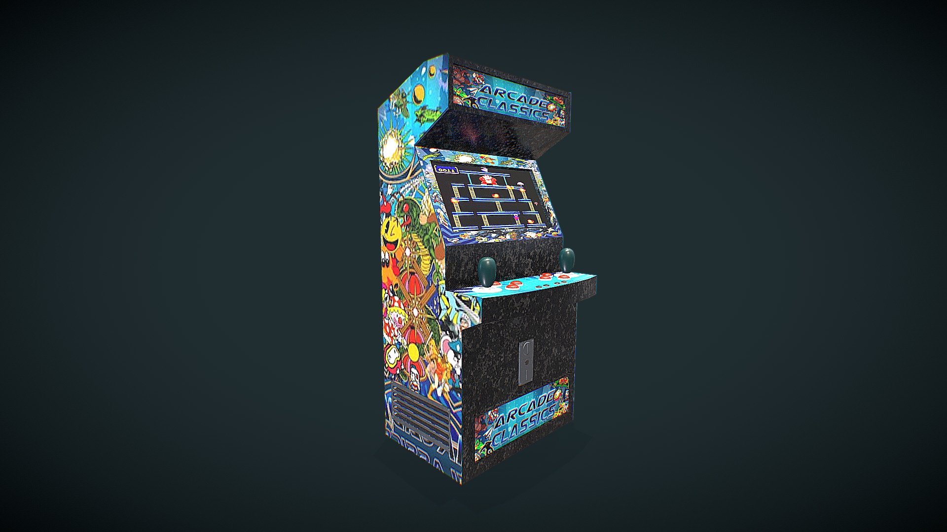 Arcade Machine - Retro Gaming Fun(Downloadable) - 3D model by ...