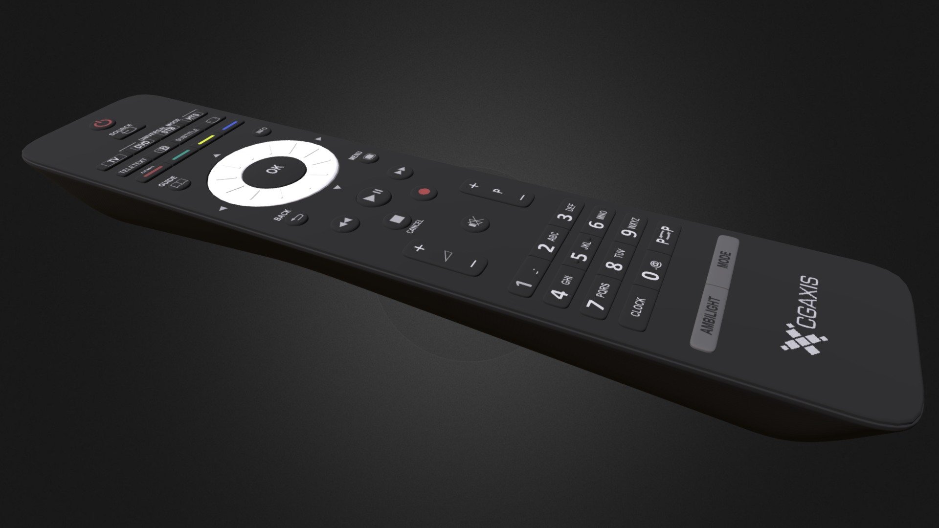 TV Remote Control 2 - Buy Royalty Free 3D model by cgaxis [835acae ...