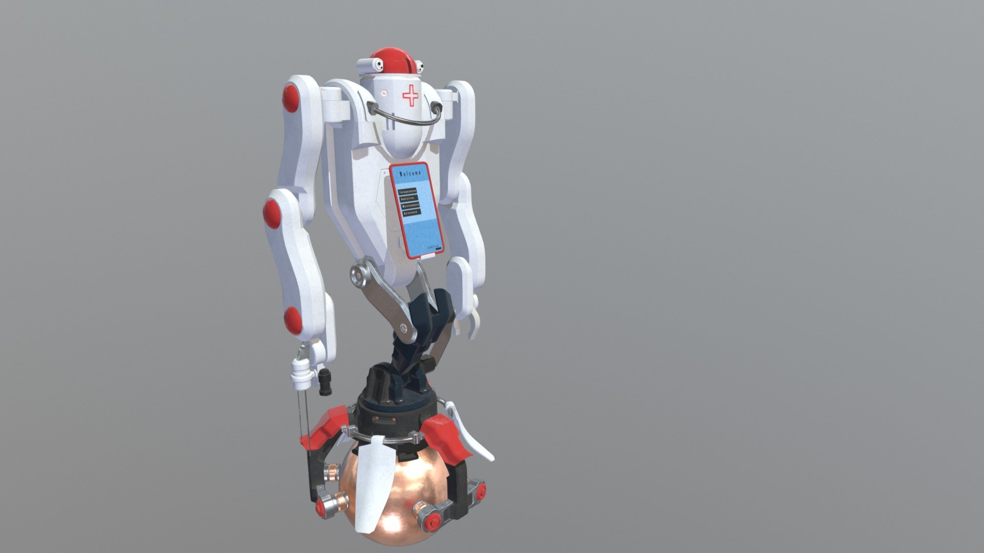 Medi Bot - 3D model by SonofSons [835aed4] - Sketchfab