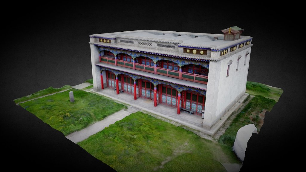Tsetserleg (MNG) - Monastery - East Building - 3D model by Josef ...