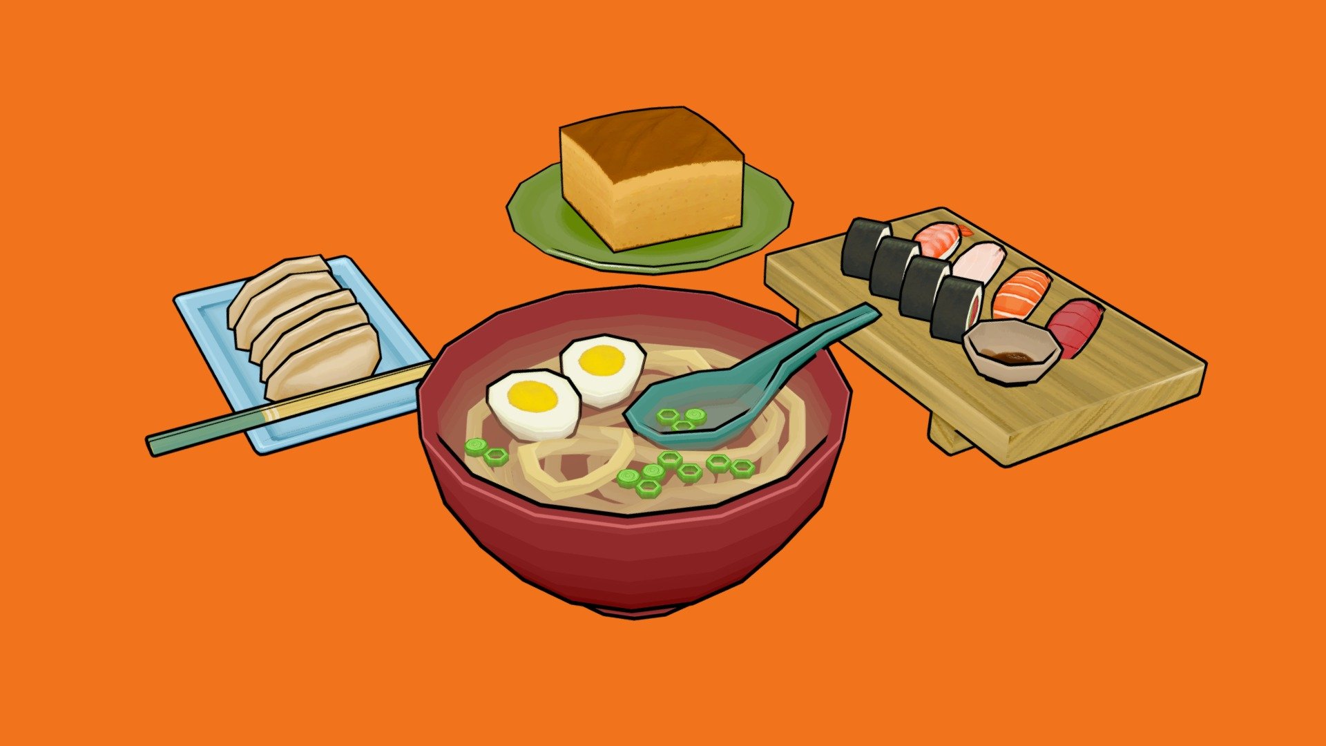 Tabemono - 3D model by Hurazan [835bd5d] - Sketchfab