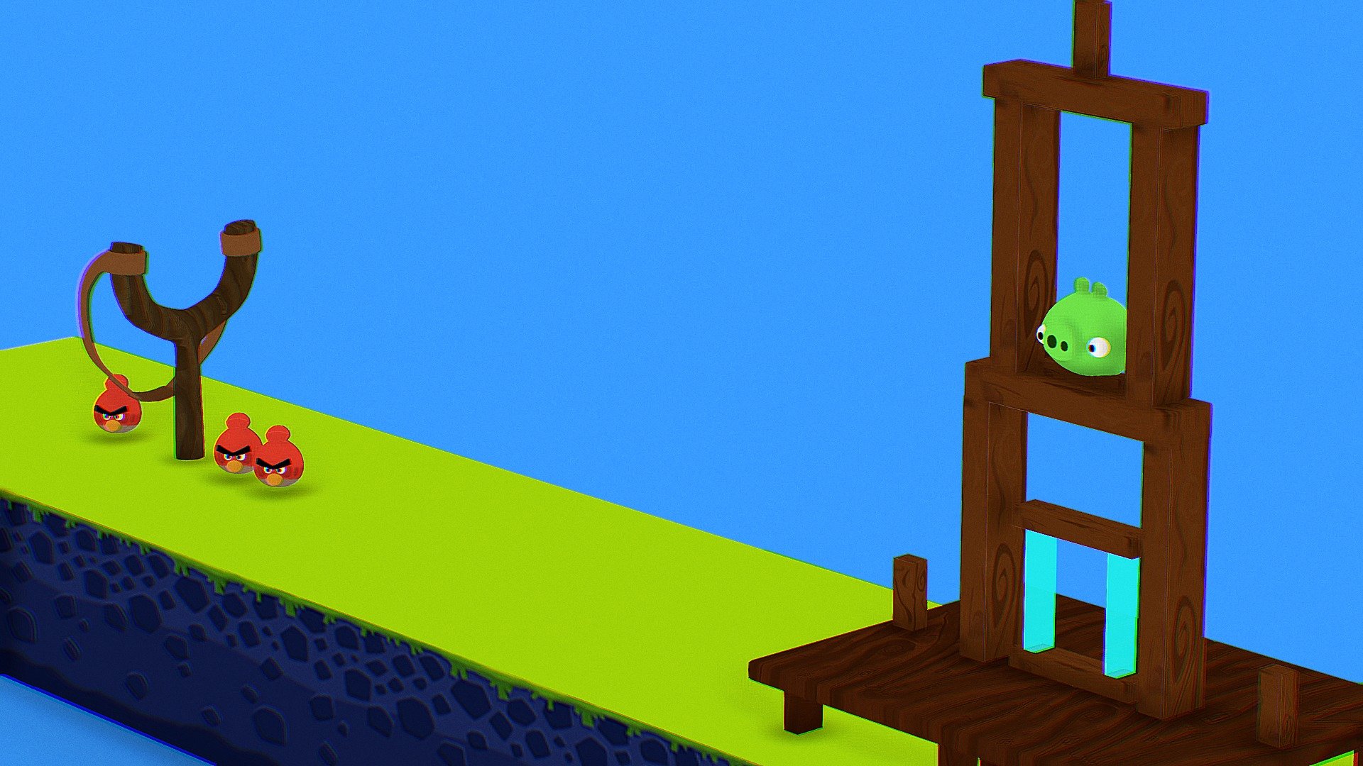 Angry Birds - First Level - 3D model by JuanPo94 (@posada.j.a94 ...