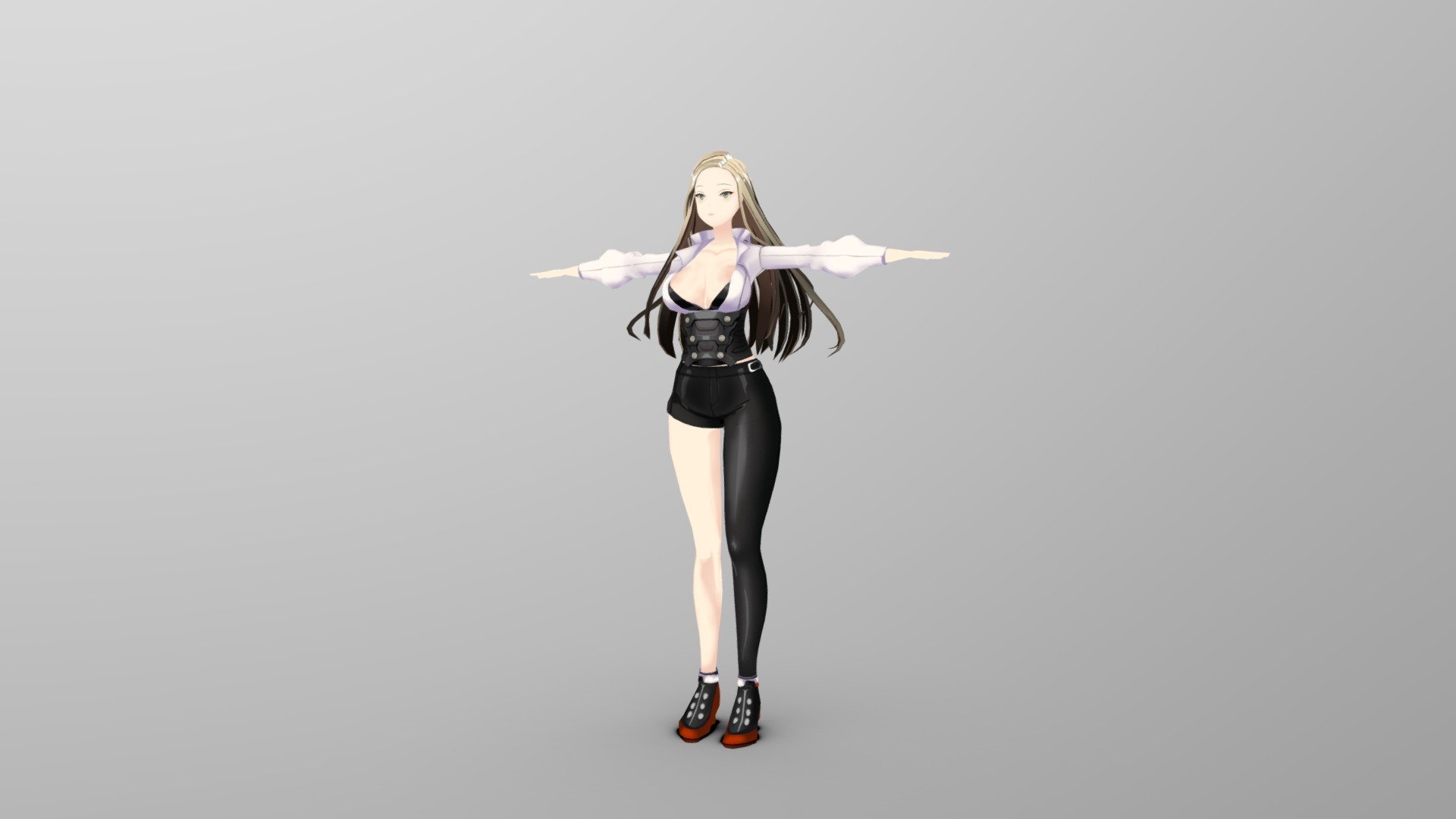 Anime Tyan 2 - 3D model by Crazy_Bunny (@Tomoya111) [83662b1] - Sketchfab