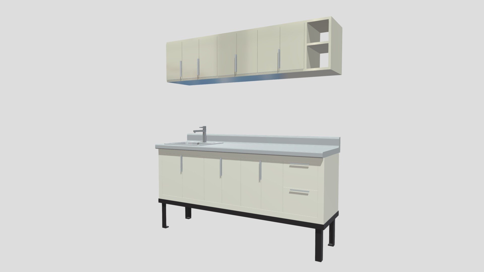 Mueble de cocina - Kitchenette - Download Free 3D model by ...