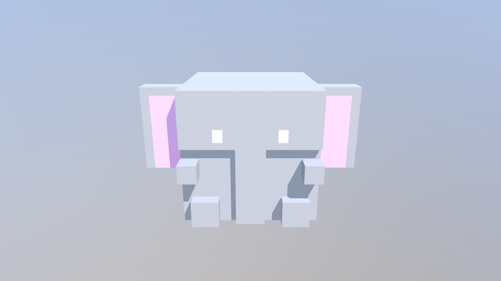 Cube elephant - 3D model by Zu.Si [836a5c1] - Sketchfab