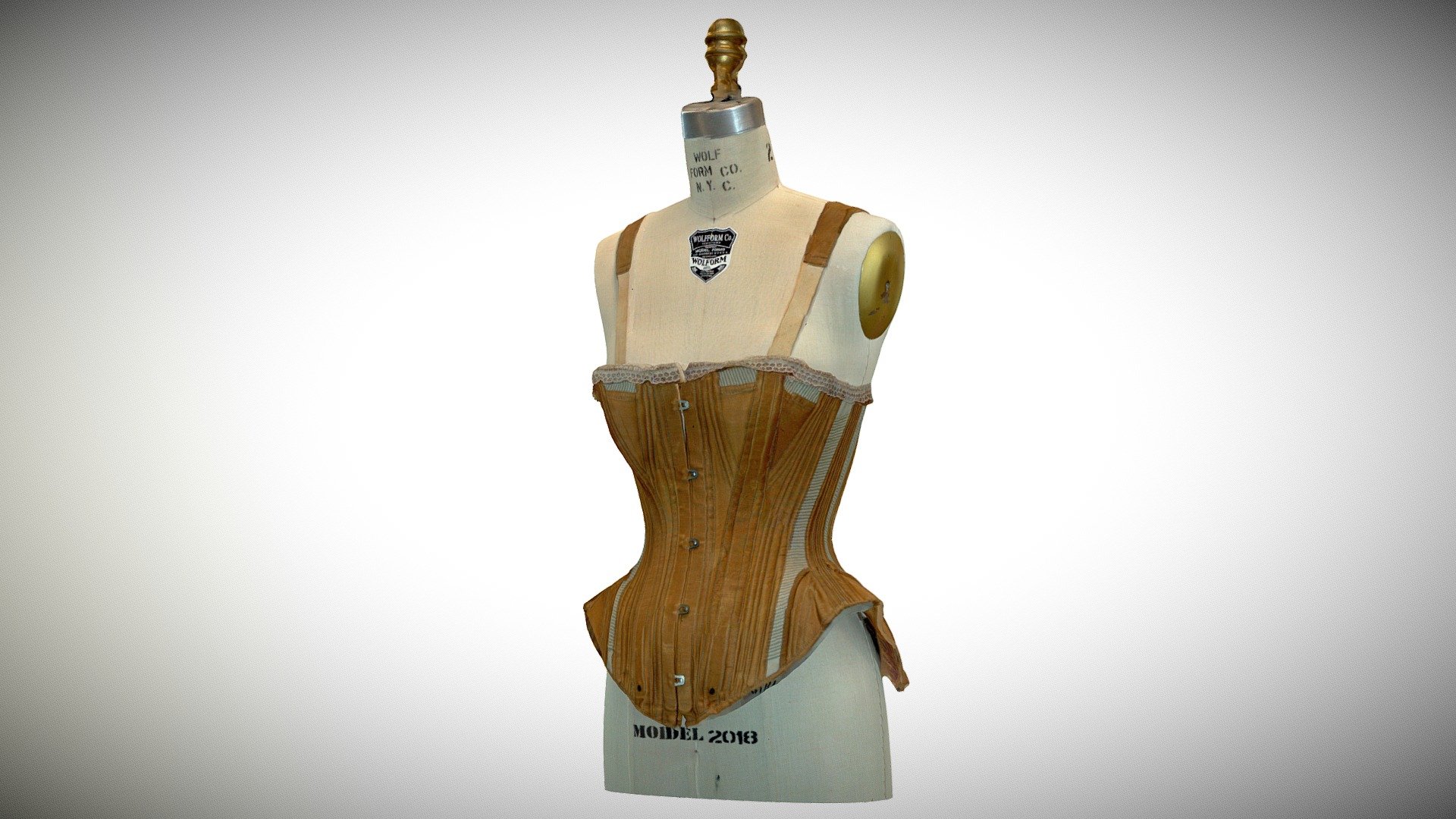 Corset 1880s Sculptural Overbust Corset Download Free 3d Model By Houston Community College