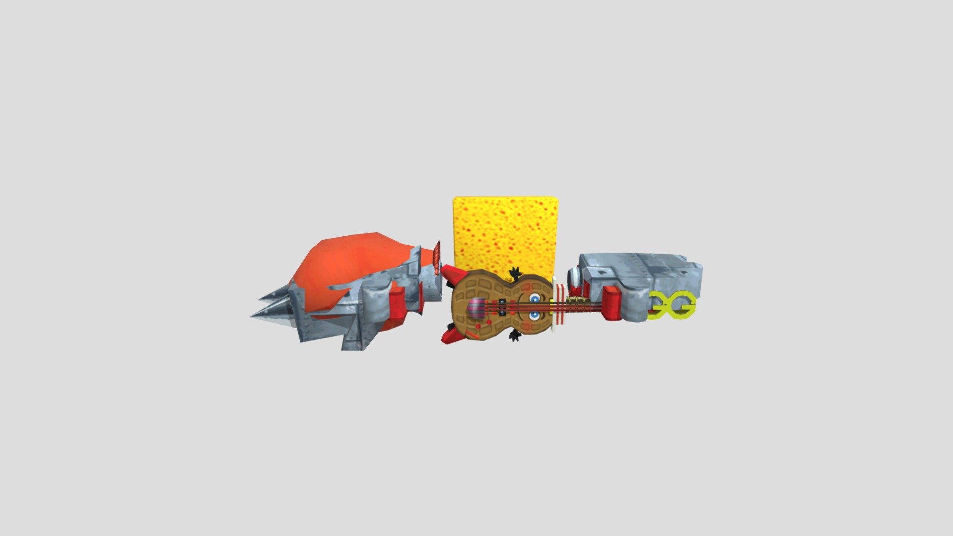 Spongebob Real Life Normal Sponge Download Free 3d Model By Patrick