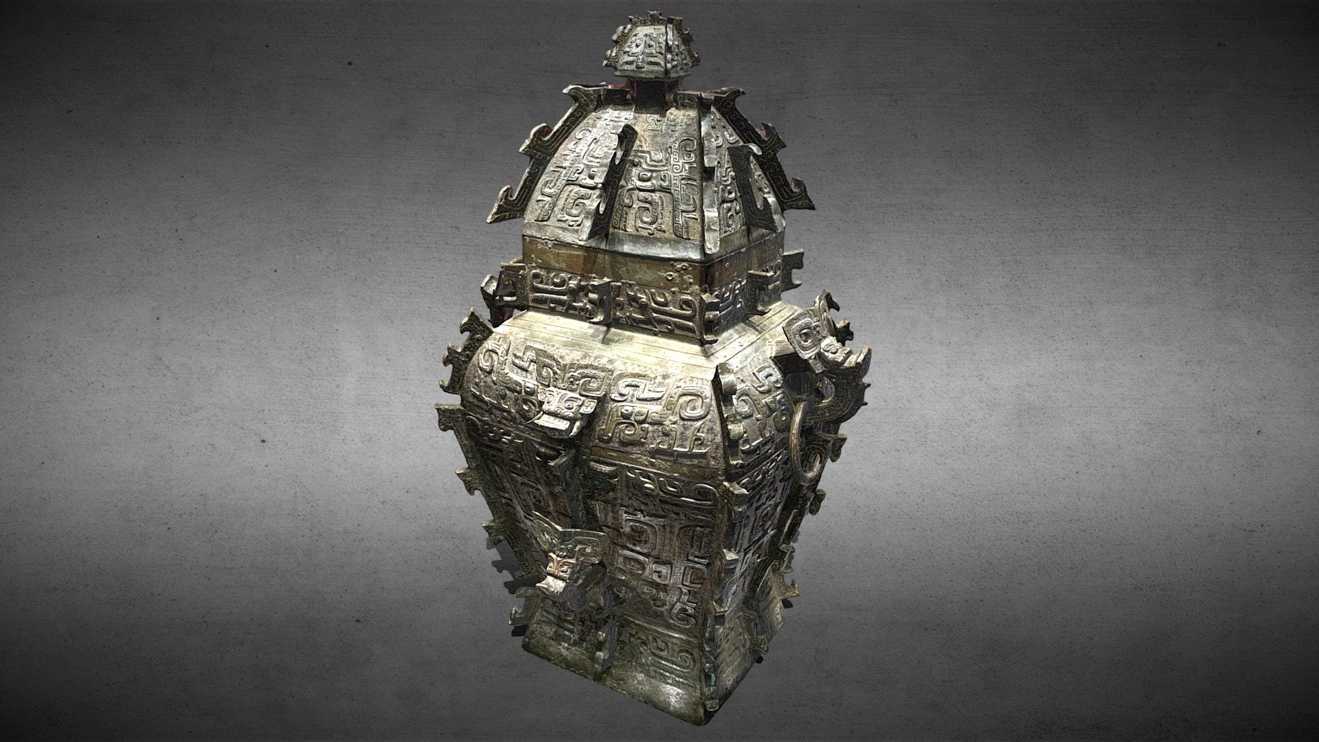 "MinErquan" Bronze Square Lei - 3D model by Tigershill (@tigerofchen ...