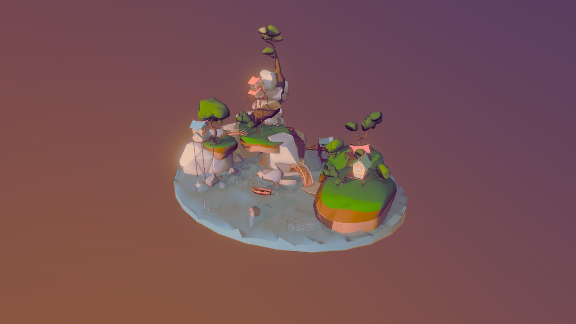 Village - Download Free 3D model by Aysa [83721c6] - Sketchfab