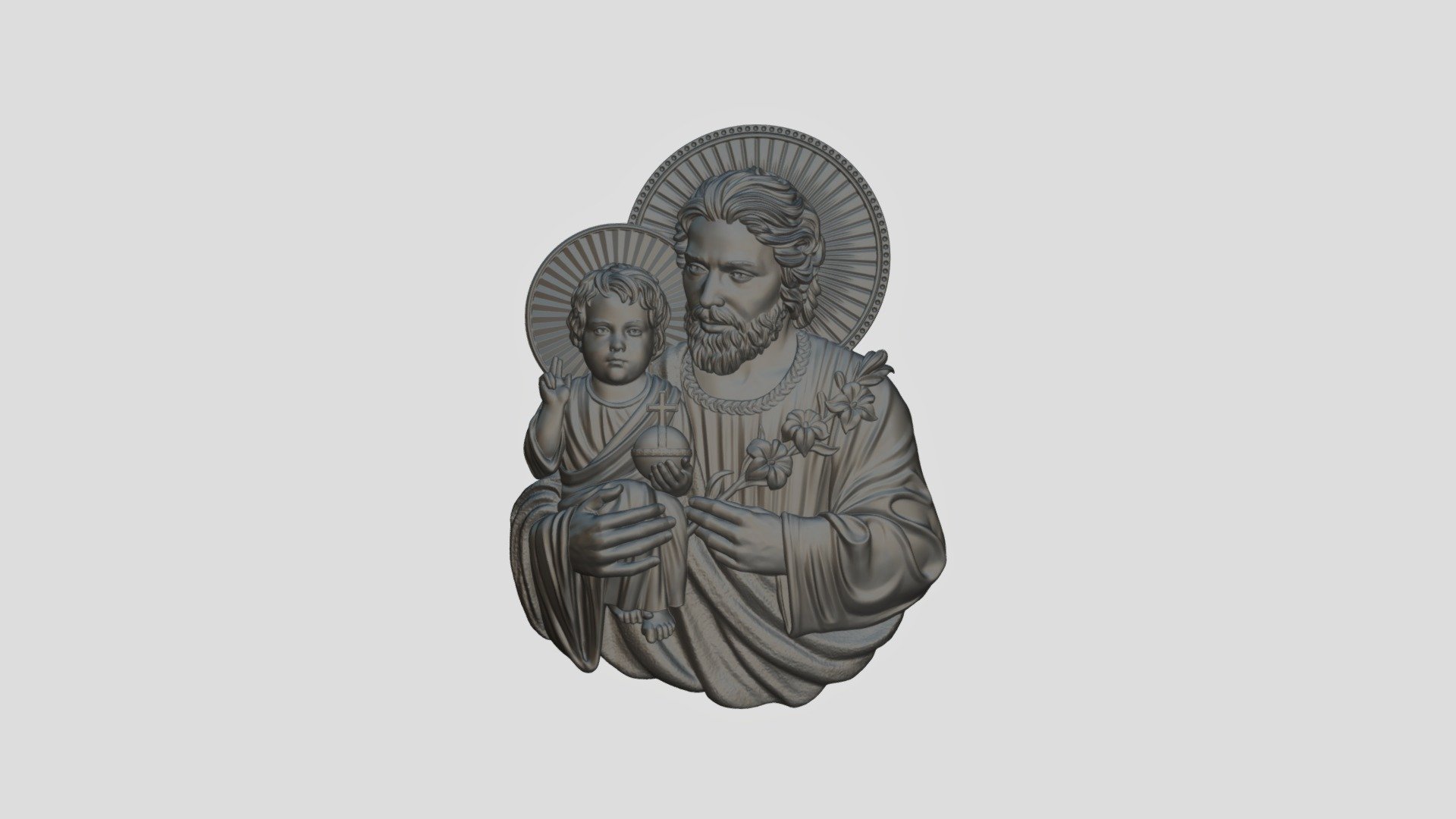 saint-joseph-with-baby-jesus-3d-model-obj-stl - 3D model by ...
