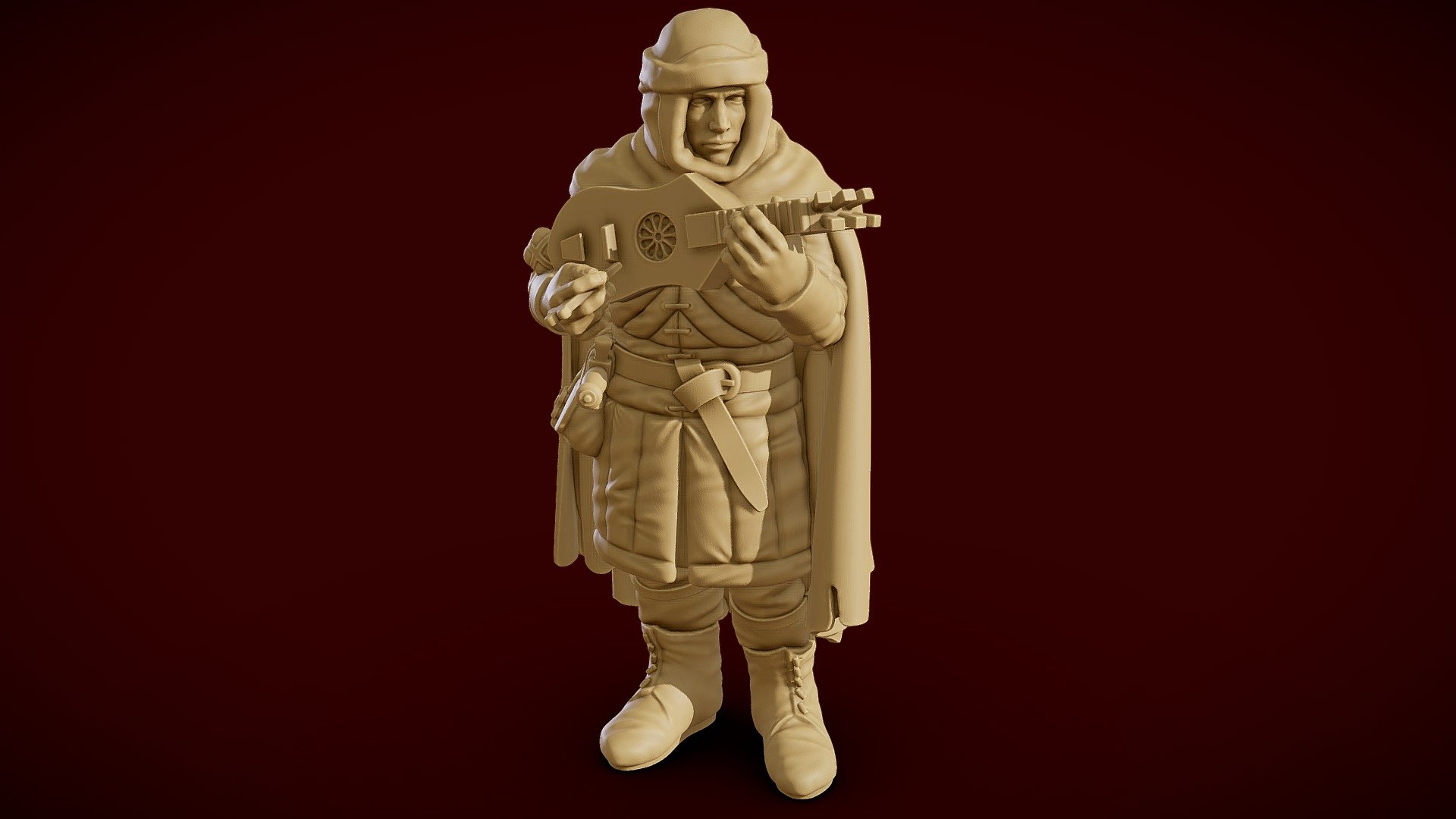Bard Miniature - 3D model by hundsgugel [837d4ea] - Sketchfab