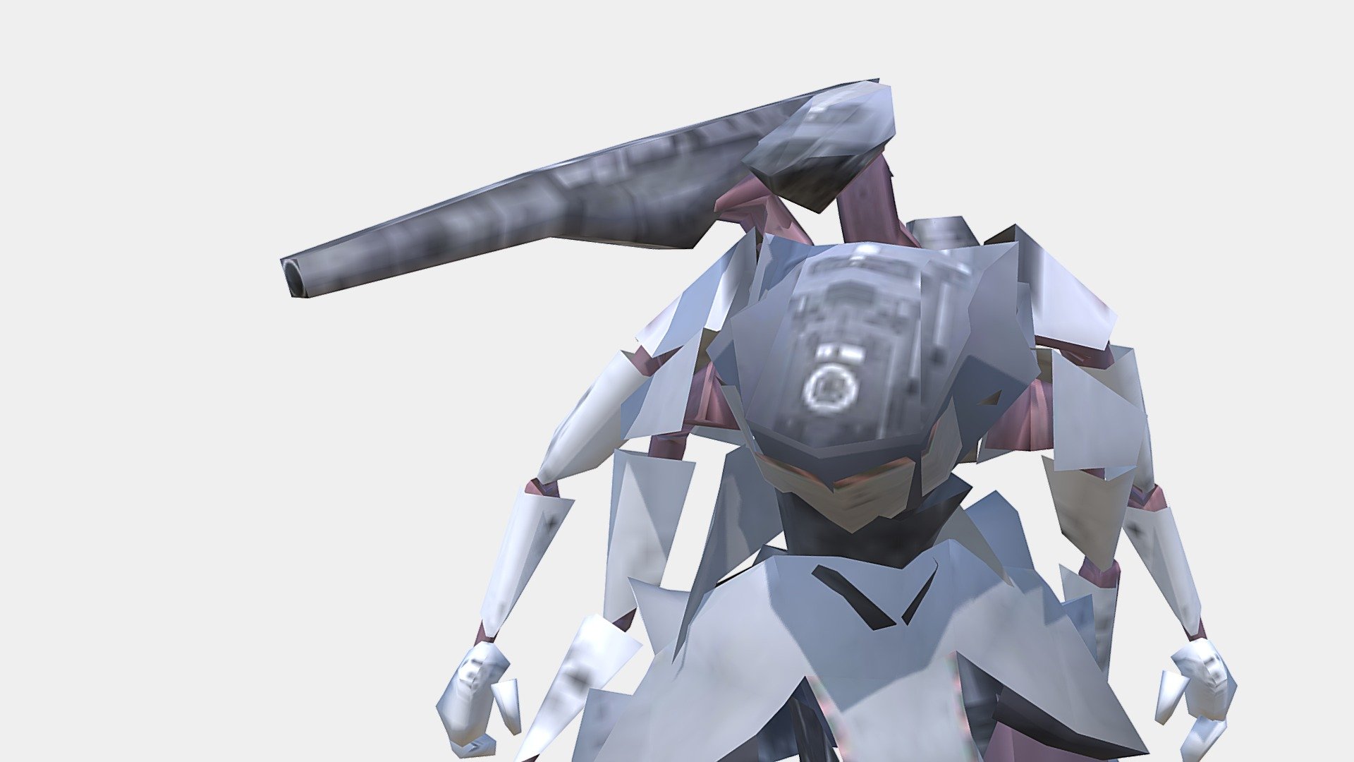 Four-armed low poly mecha (rigged) - Download Free 3D model by Polimorf ...
