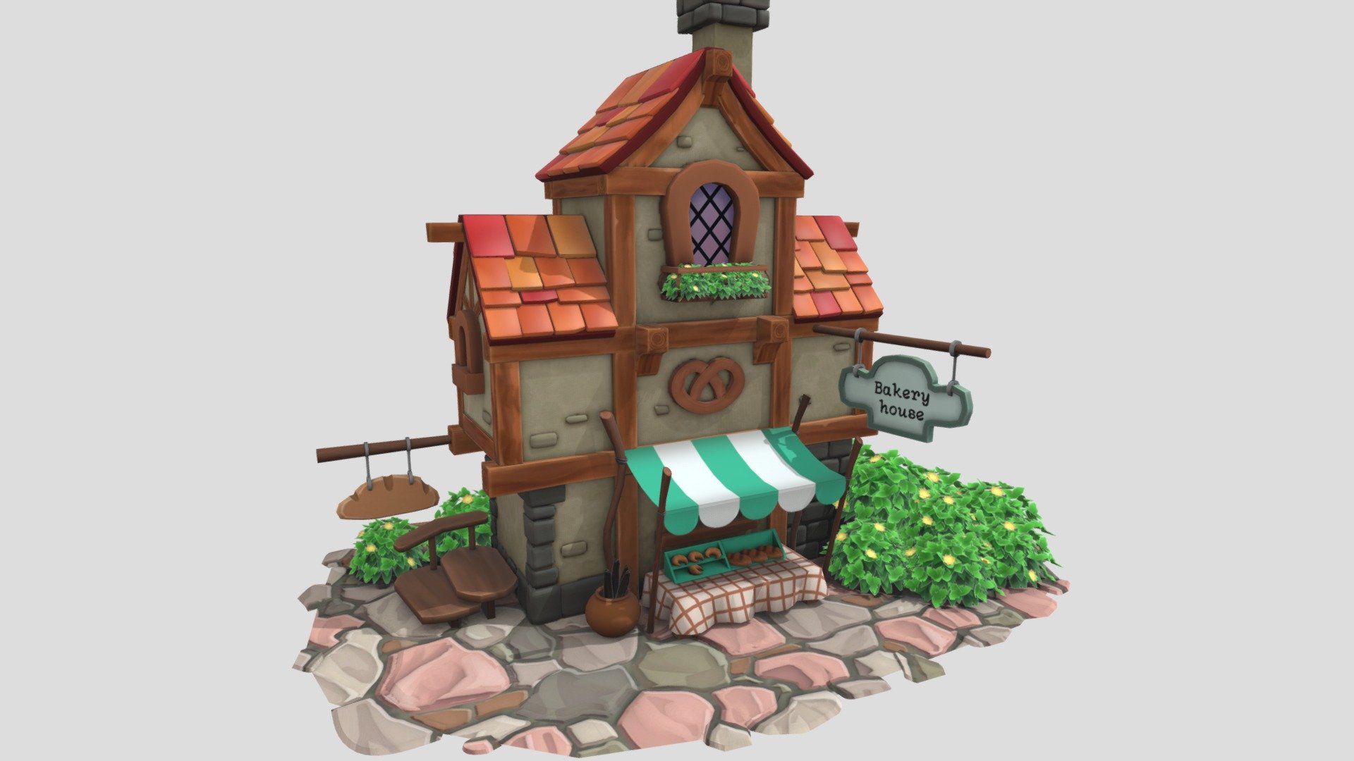 Bread Bakery - 3D model by allasskkaaaa [837ecc4] - Sketchfab