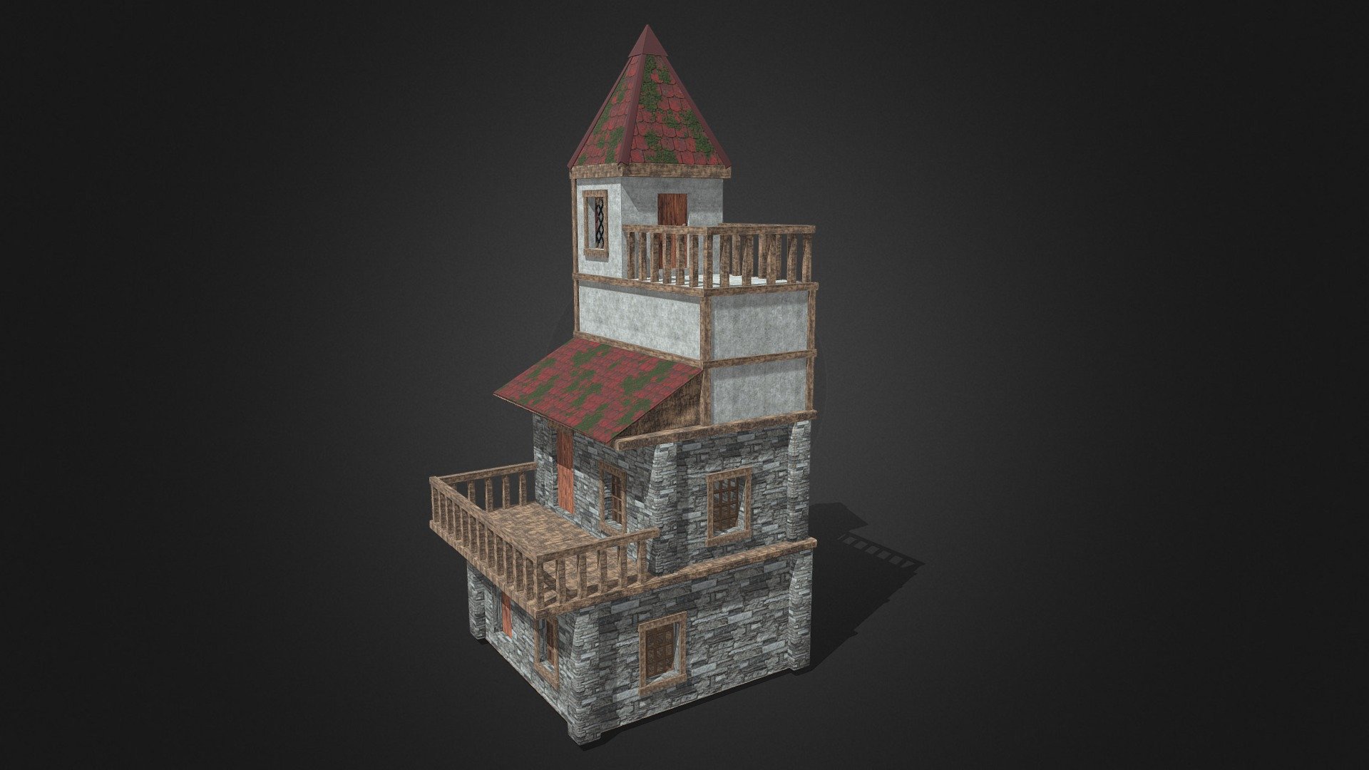 Low Poly Medieval Tavern - Download Free 3D model by Shift4cube ...