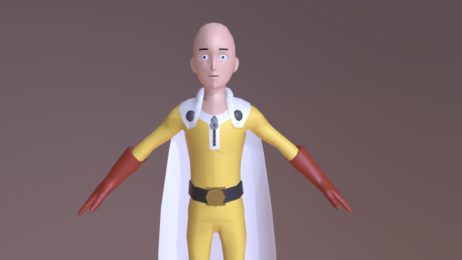Saitama - 3D model by Jose Contreras (@orangemagnesium) [8381d3e ...