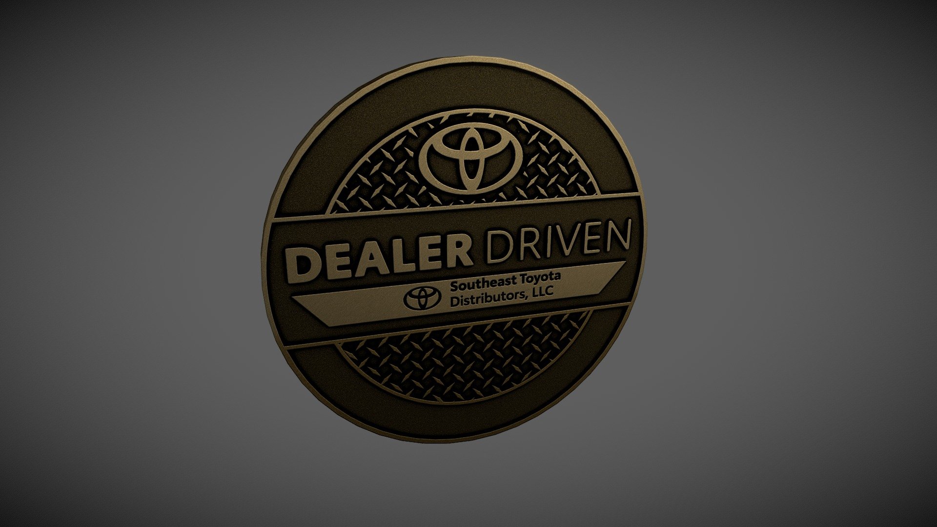 USA Made Brass Challenge Coin Toyota - 3D model by All About Network ...