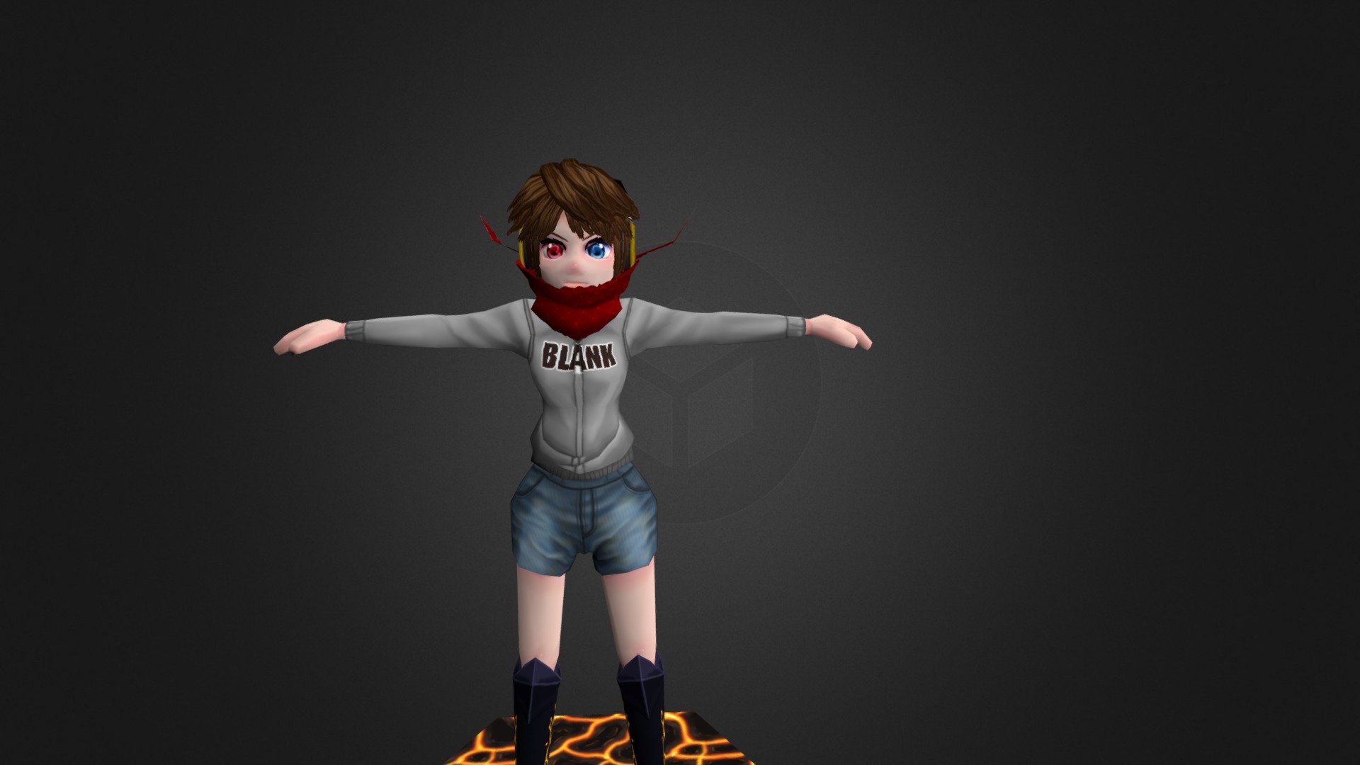 Ella the girl with demon legs - 3D model by ctj [8385897] - Sketchfab