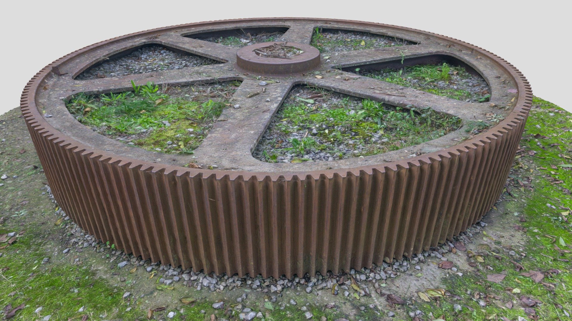 Huge rusty gear - Buy Royalty Free 3D model by yelizegi - PUNTTULANBRO ...