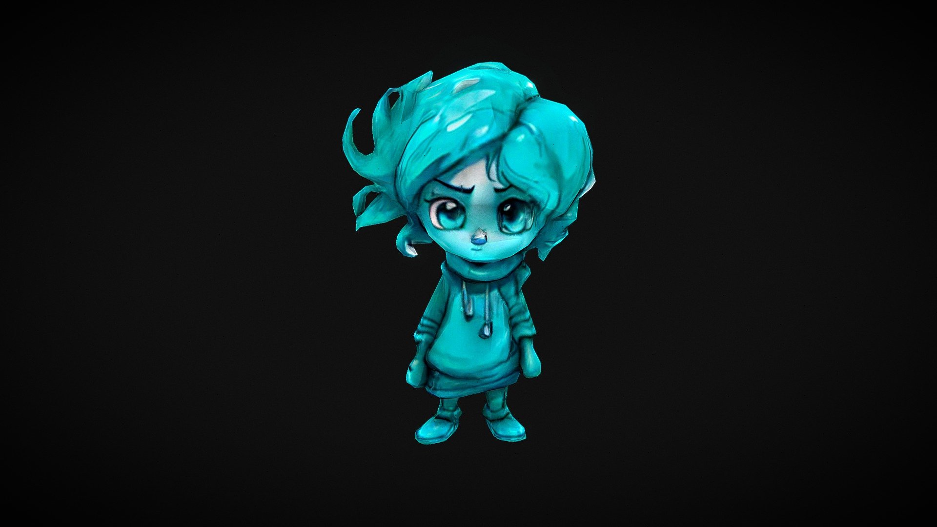"Electric Blue" Cartoon Blue Aqua Art Electric b - Download Free 3D ...