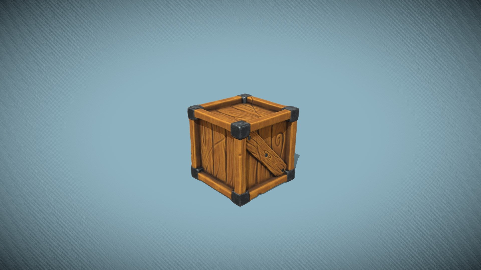 Stylized Crate (lowpoly): Modular Dungeon pack - 3D model by Brid ...