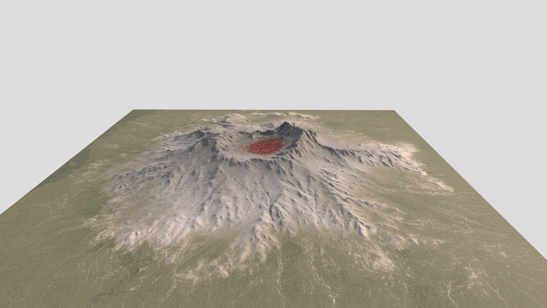 Volcano_Terrain_Version 2 - Buy Royalty Free 3D model by Desertsage ...