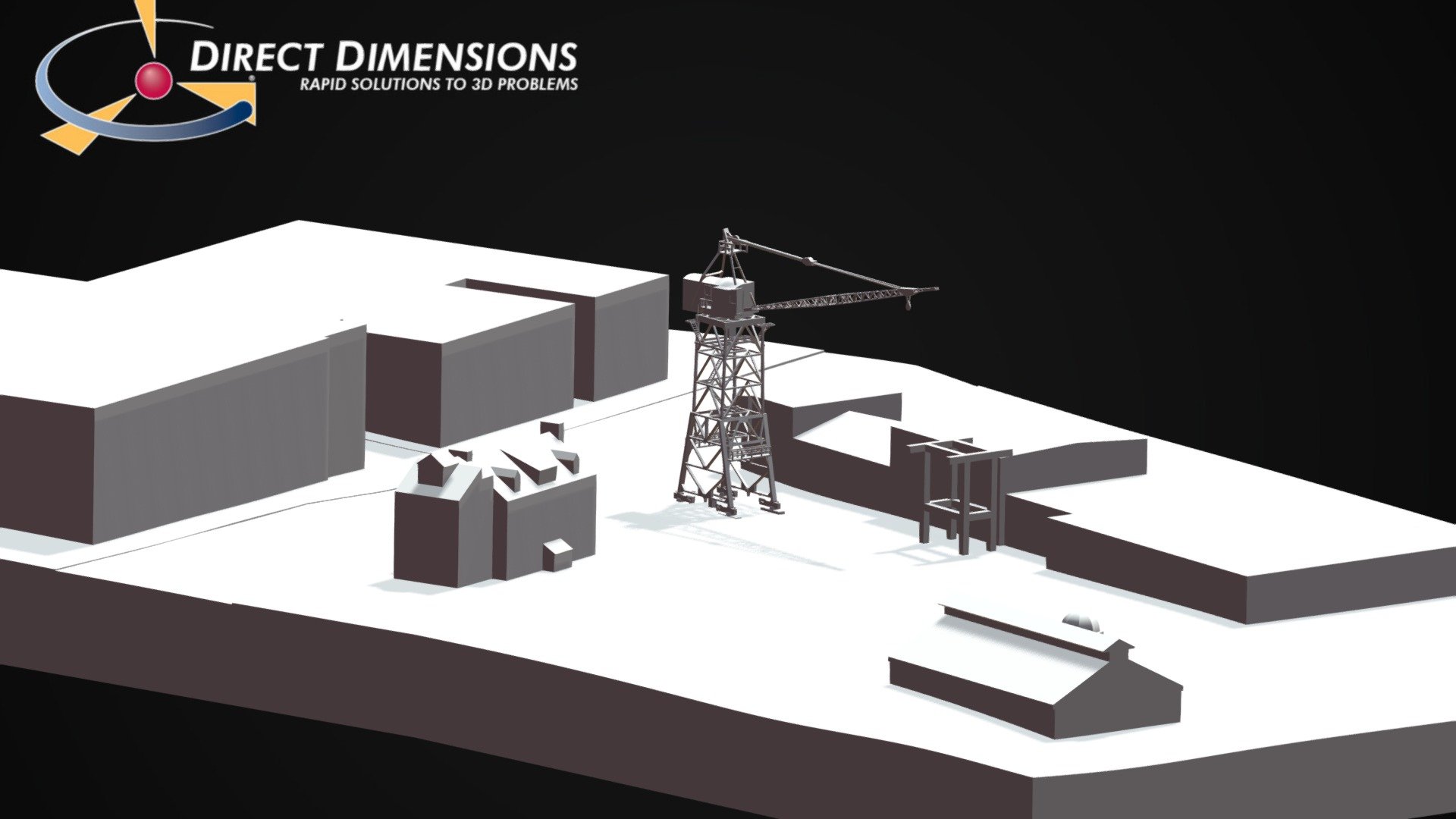 BMI Campus with Crane and Buildings - 3D model by Direct Dimensions ...