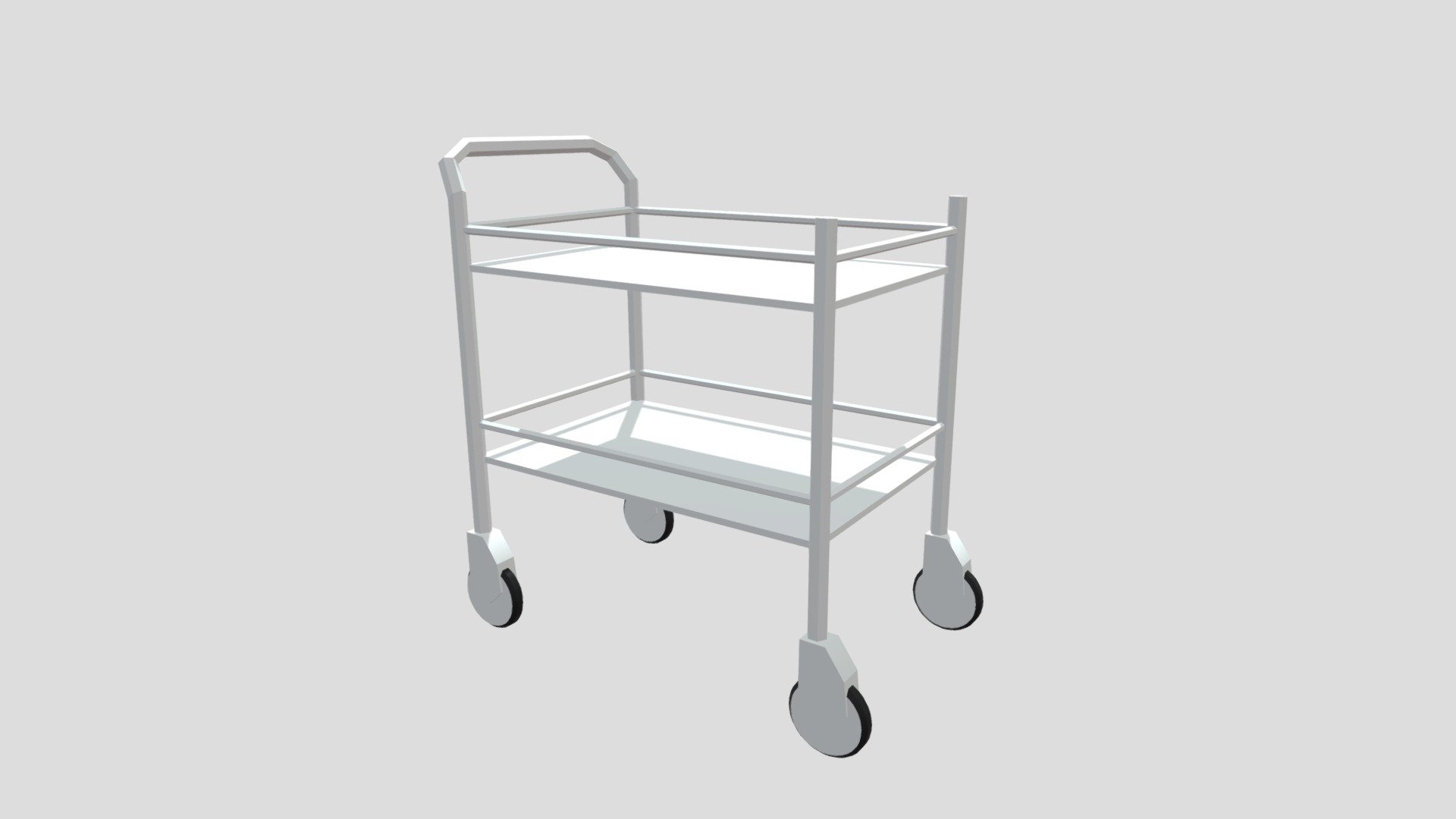 Low Poly Nurse Trolley - Download Free 3D model by Mina S ...